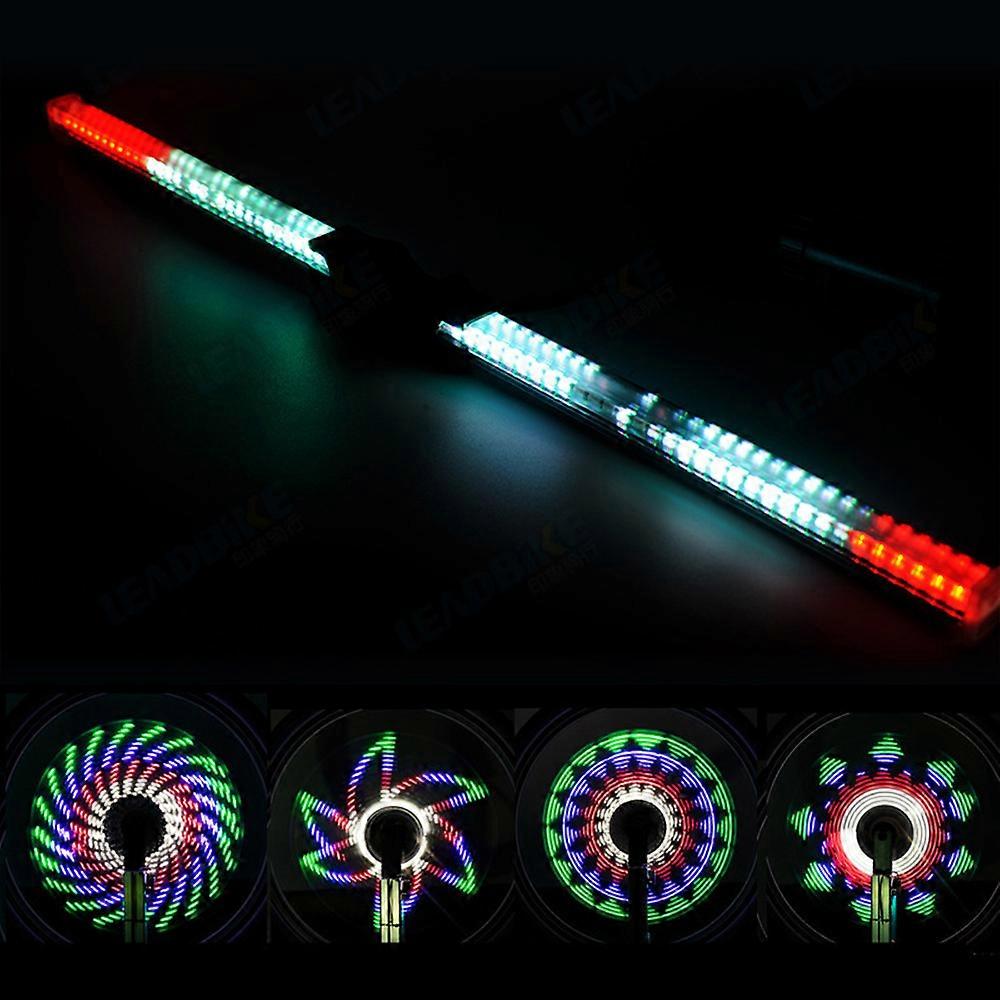 64 LEDs Bicycle Wheel Lights High Resolution Bike Spoke Wheel Light ...