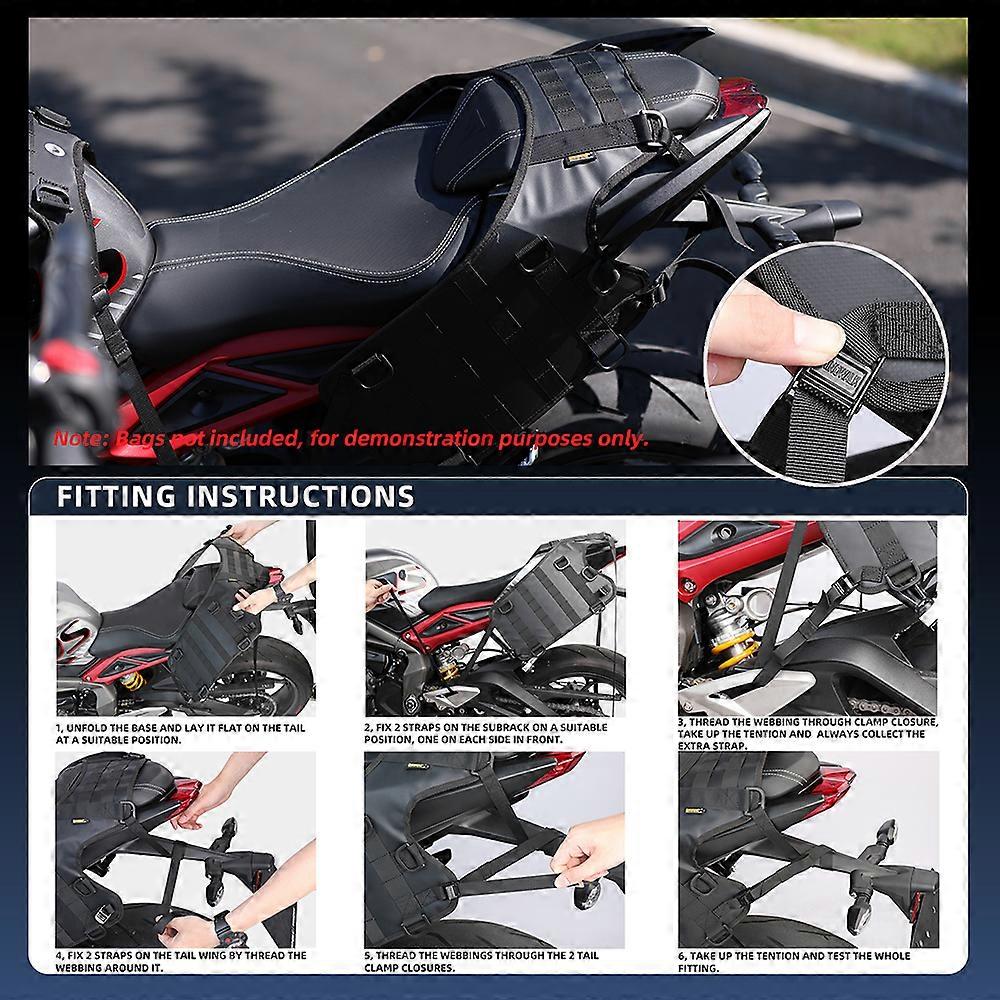 Motorcycle Rearseat Side Bag Base Portable Motor Accessory Universal ...