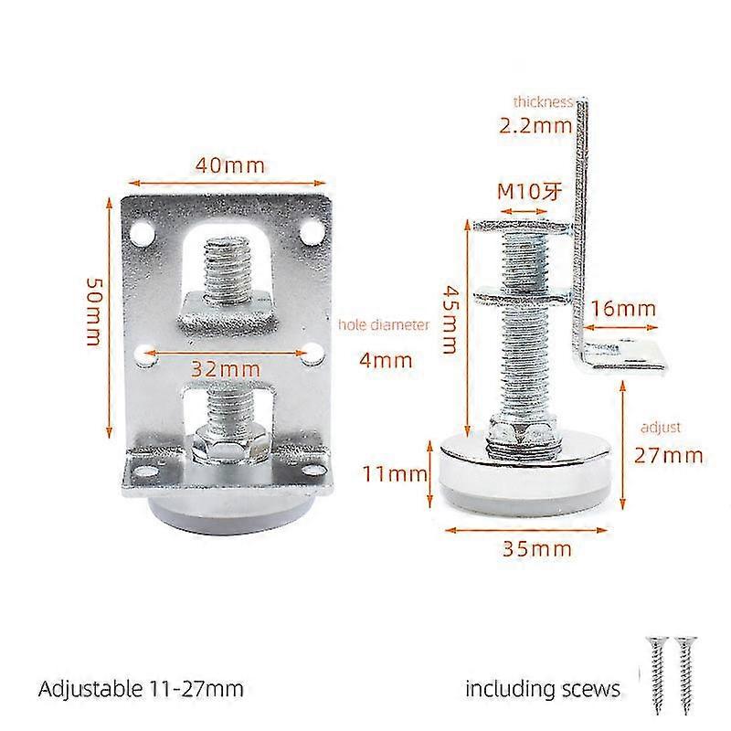 4pcs Adjustable Wardrobe Feet Leveling Feet Level Foot Legs For Cabinets Furniture Feet Leveler ...