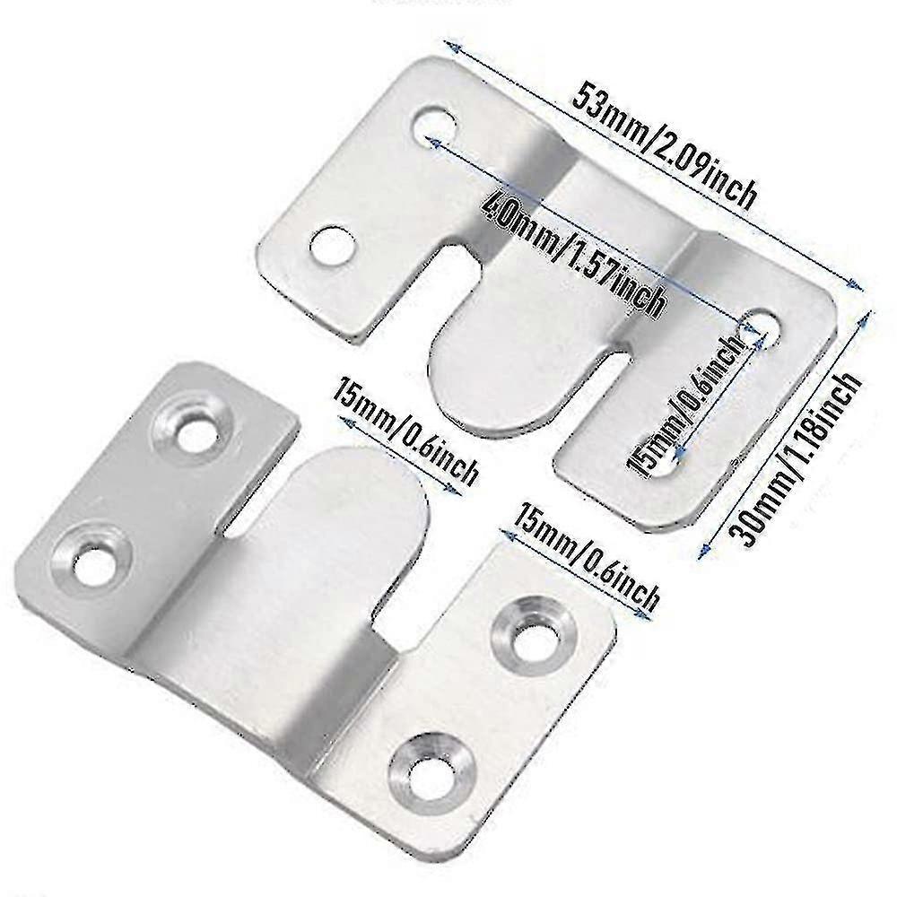 10pcs Flush Mount Bracket Concealed Mount Bracket Interlocking Hang ...