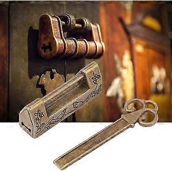 chinese vintage padlock chinese traditional flower padlock mini key ...
