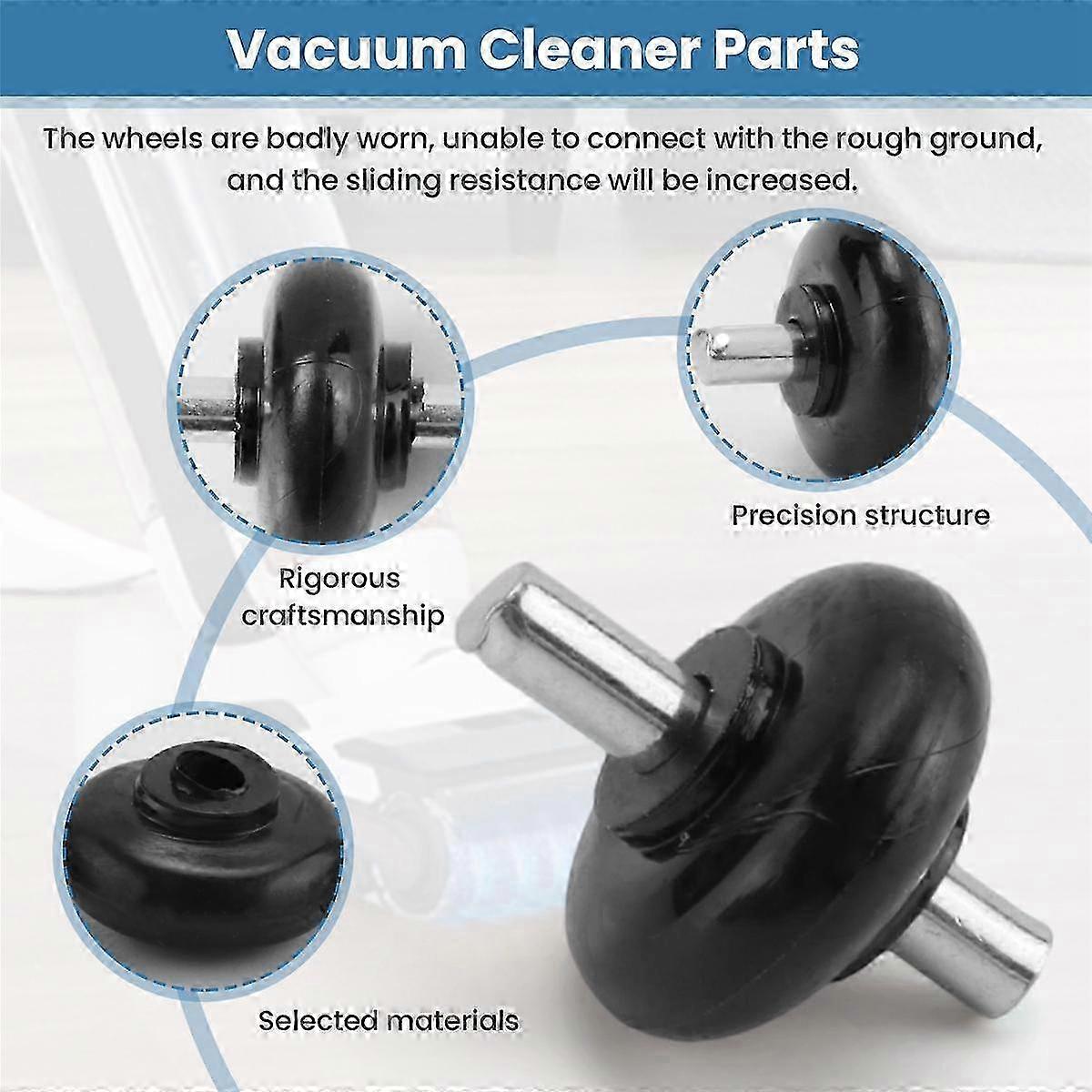 3x Axles and Rollers Motorized Heads Small Shaft Wheels for Vacuum ...
