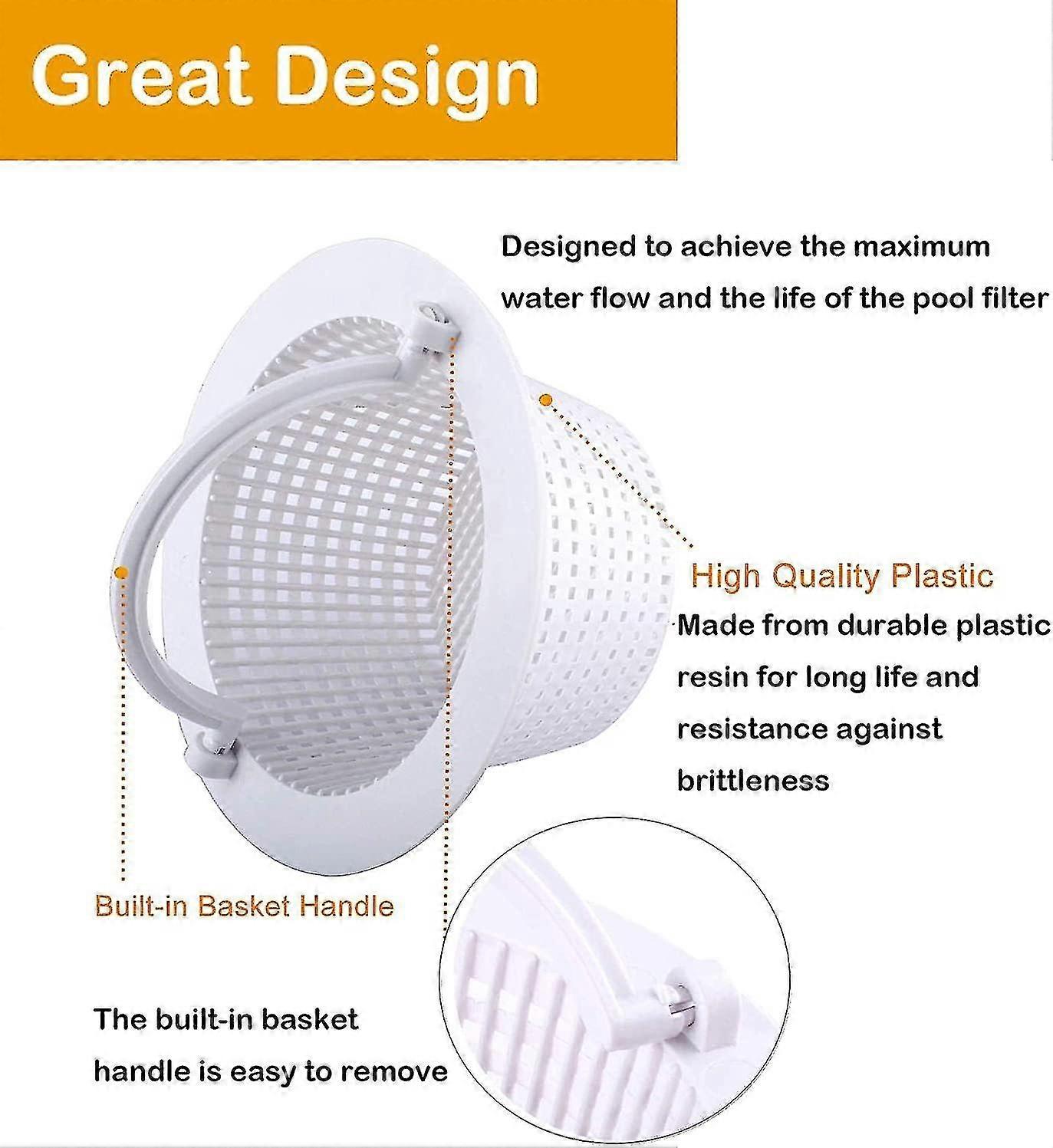 Skimmer Basket For Inground Pool, Pool Skimmer Basket With Handle ...