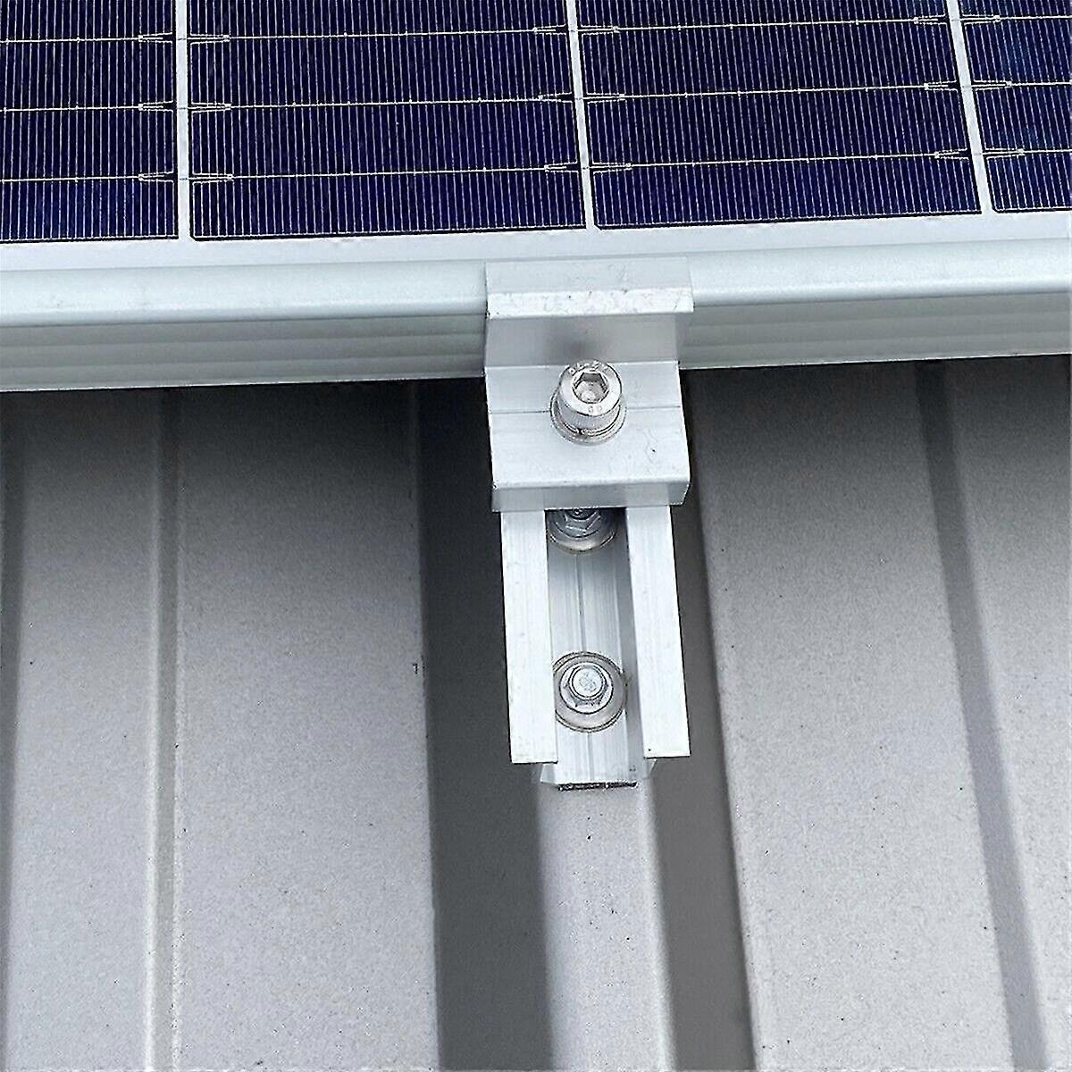 Solar Panel Adjustable Bracket Clamp Pv Bracket Mounting Clip Solar End ...
