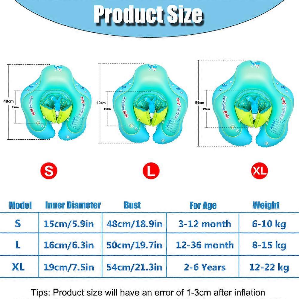 Relaxing Baby Inflatable Swimming Circle Double Raft Float Swimming ...