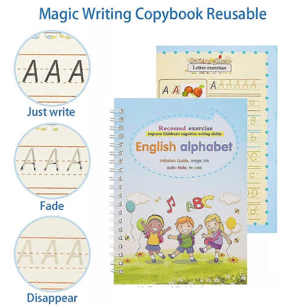 English Practice Copybook Reused Handwriting Copybook Tracing Book Set ...