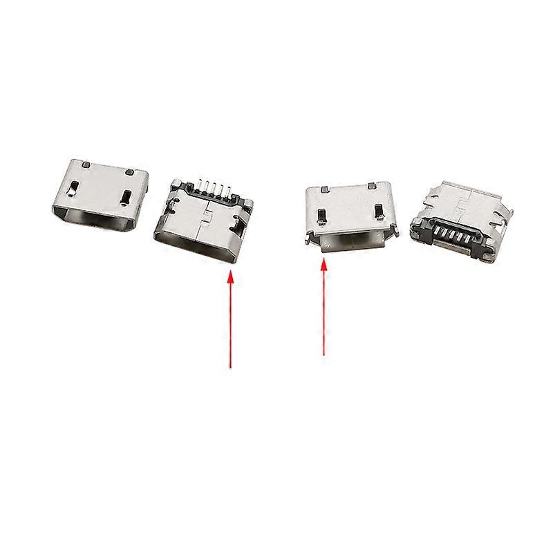 5 Pin Micro USB Connector Female Port Jack Solder Plug SMD SMT Android ...