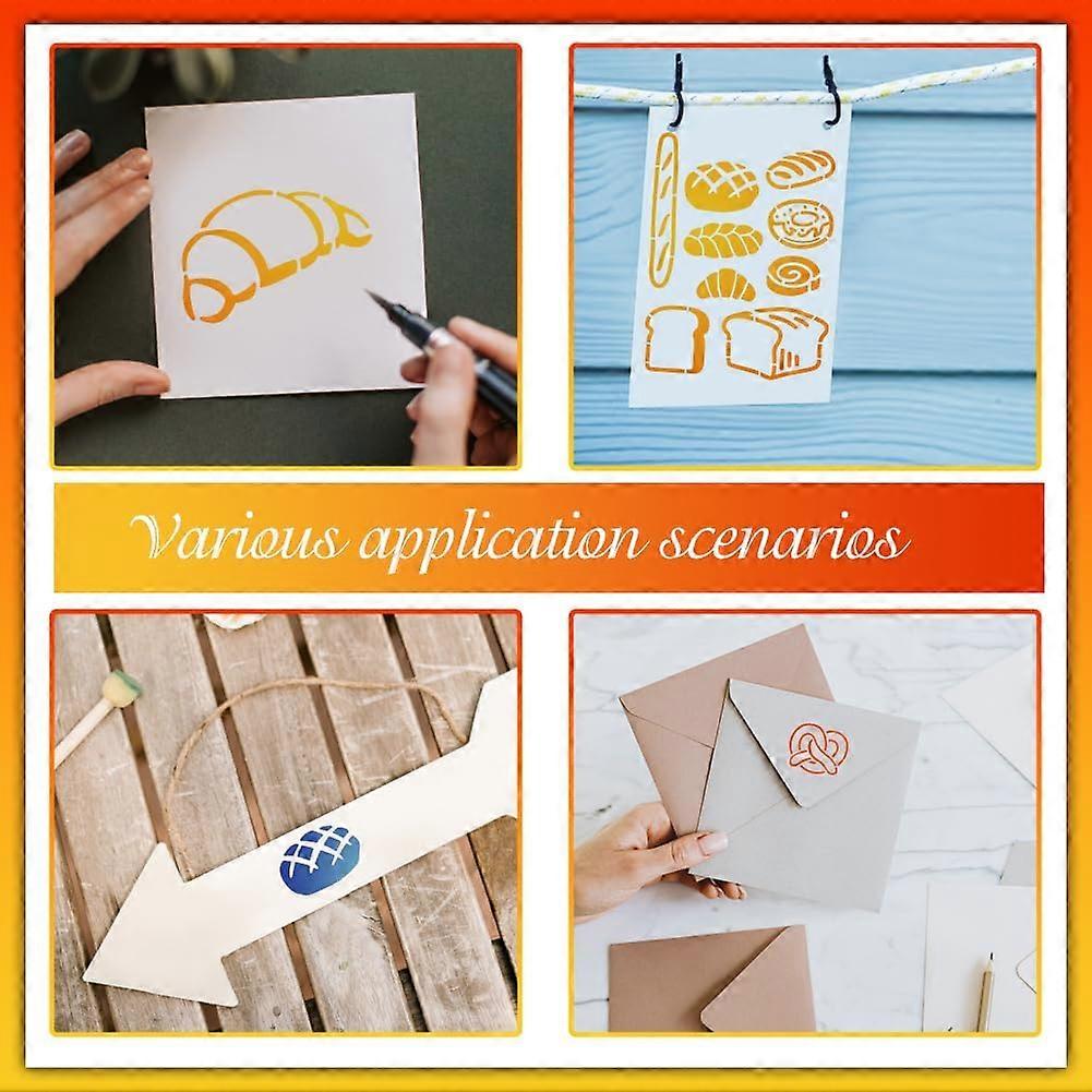 Bread Metal Stencil Baguette Toast Bread Croissants Stencil 47inch ...