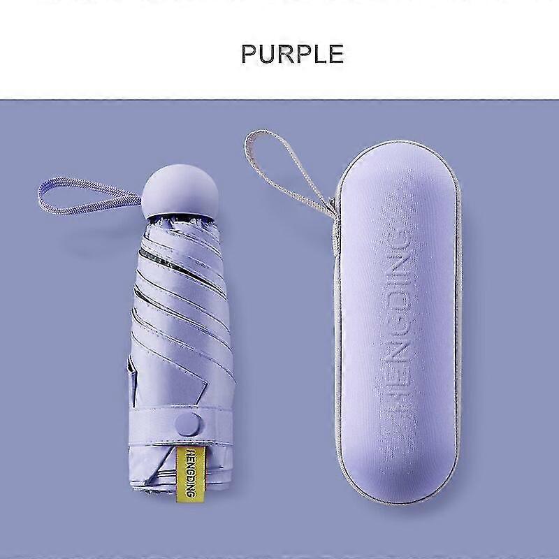 Mini Umbrella Kids Windproof Colorful Pocket Umbrella Rain Women ...