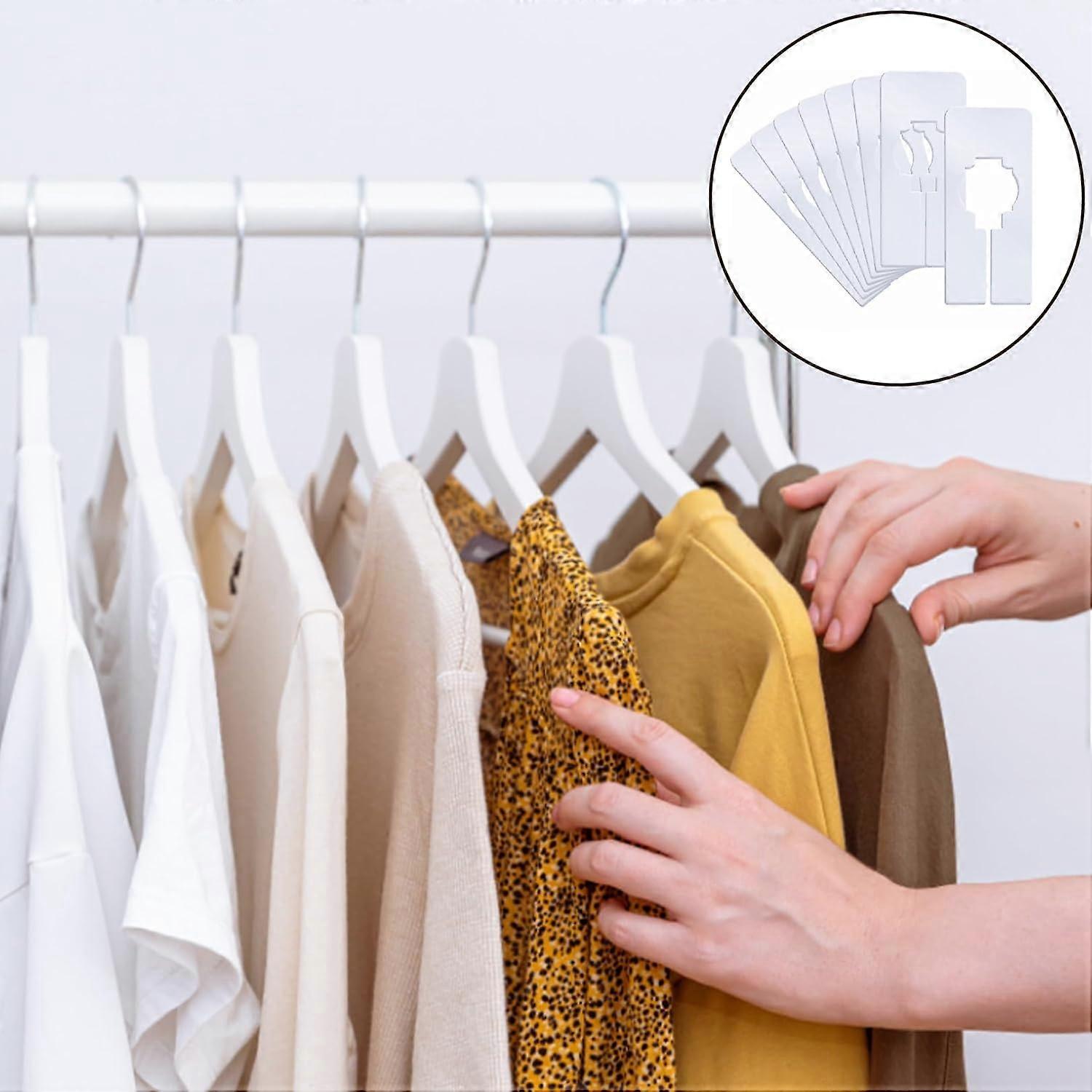 20Pcs Rectangular Clothing Rack Size Dividers, Clothes Hanger Divider ...