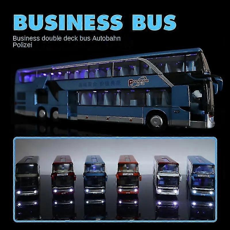 Bus Childrens Toy Bus Large Double-decker Sightseeing Bus Simulation ...