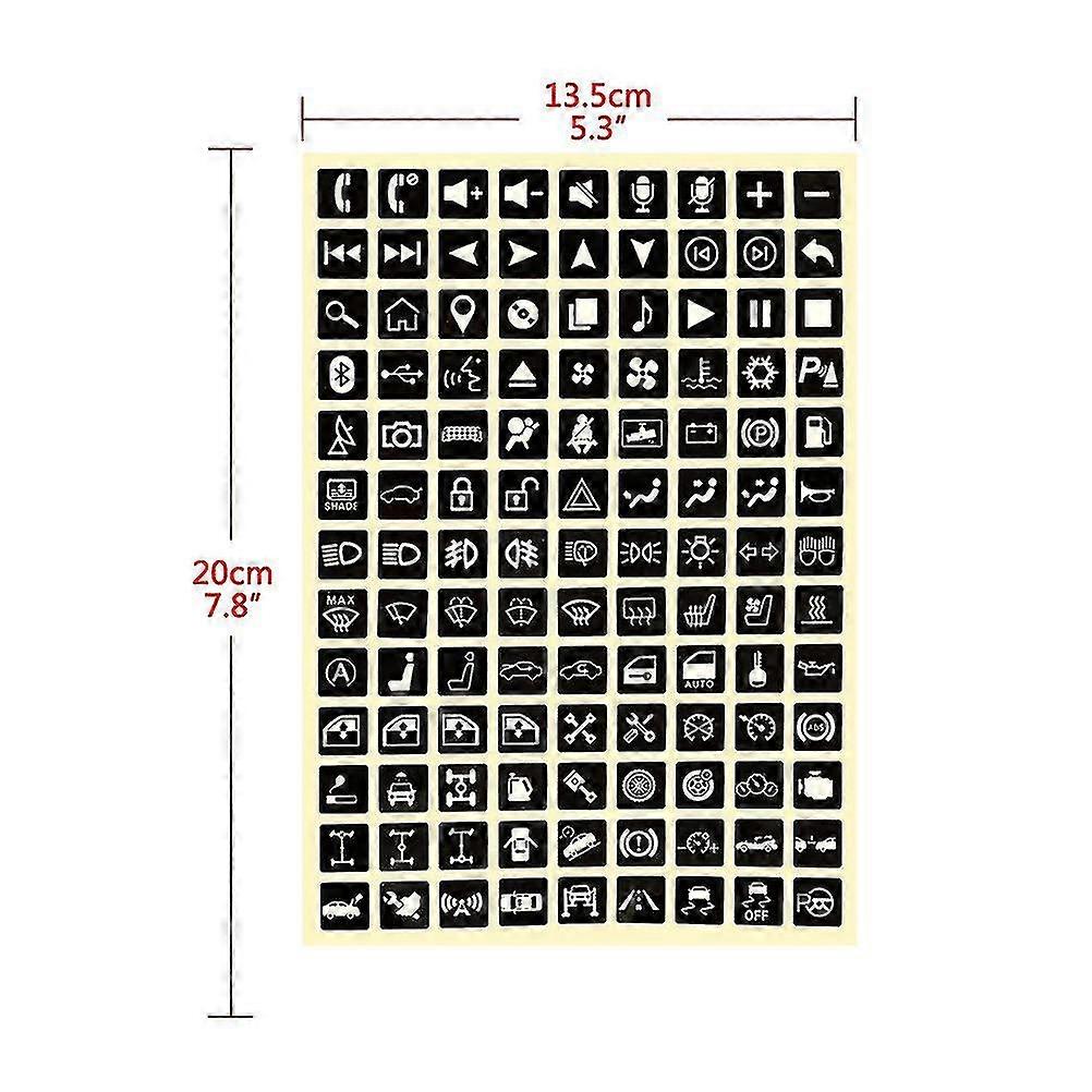Multifunction Button Stickers Car Luminous Sticker Car Light Stickers ...