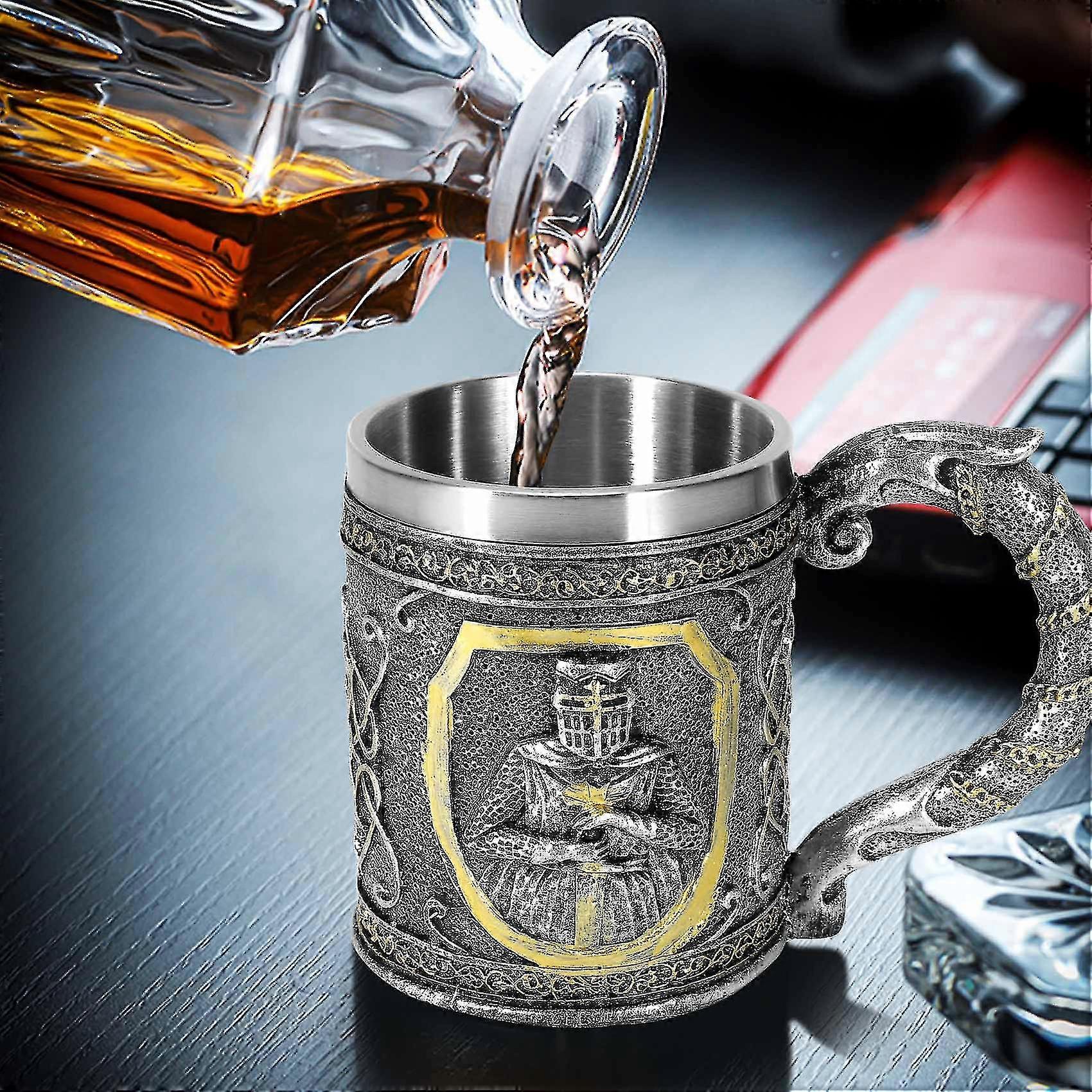 Medieval Templar Crusader Knight Mug Suit Of Armor Knight Of The Cross ...