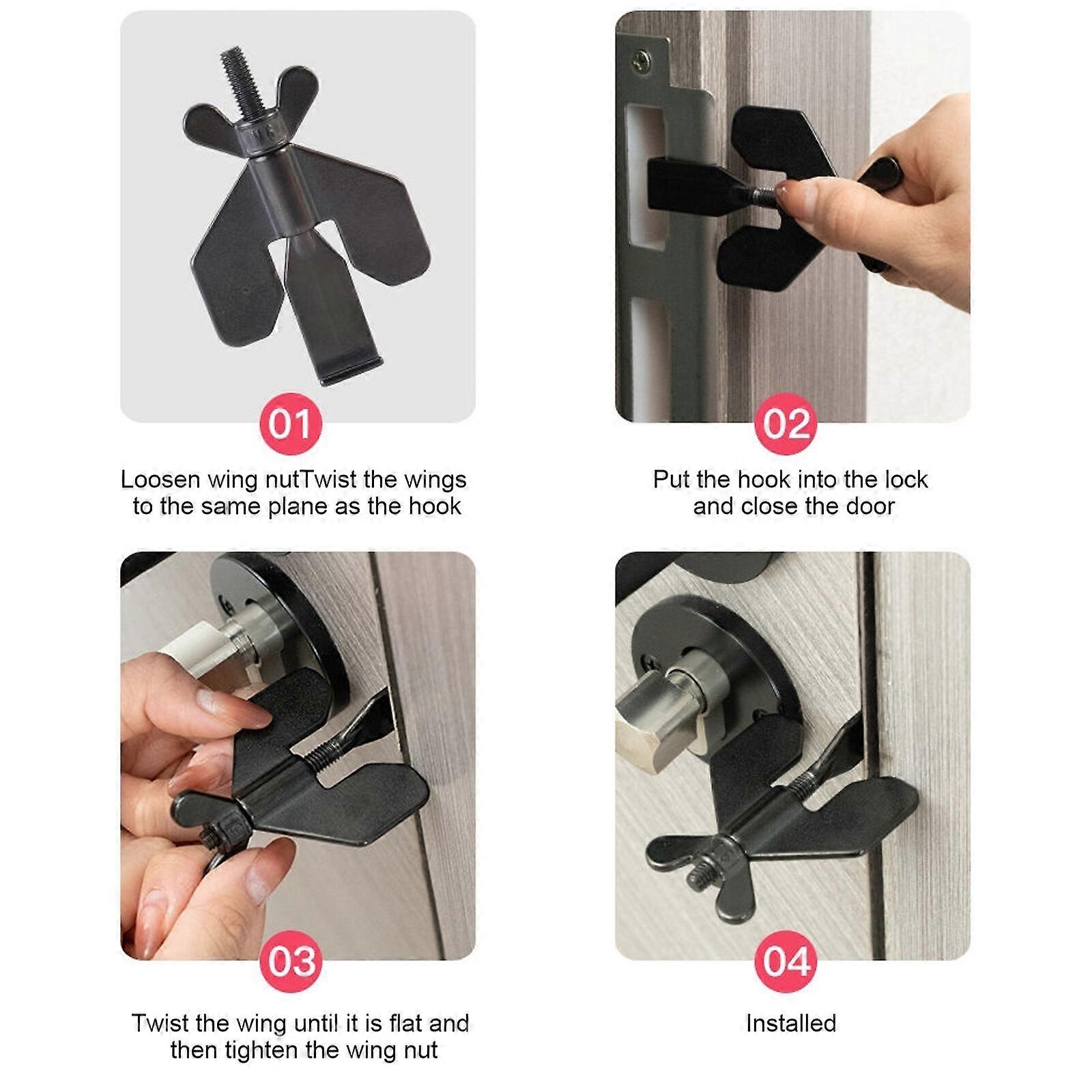 2024 Door Portable Travel Door Lock Anti-Theft Door Stopper Safety ...