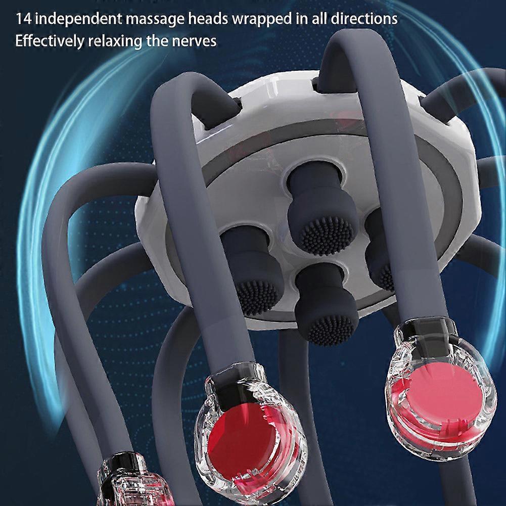 Smart Electric Octopus Head Massager Hair Care Wrap Around Head ...