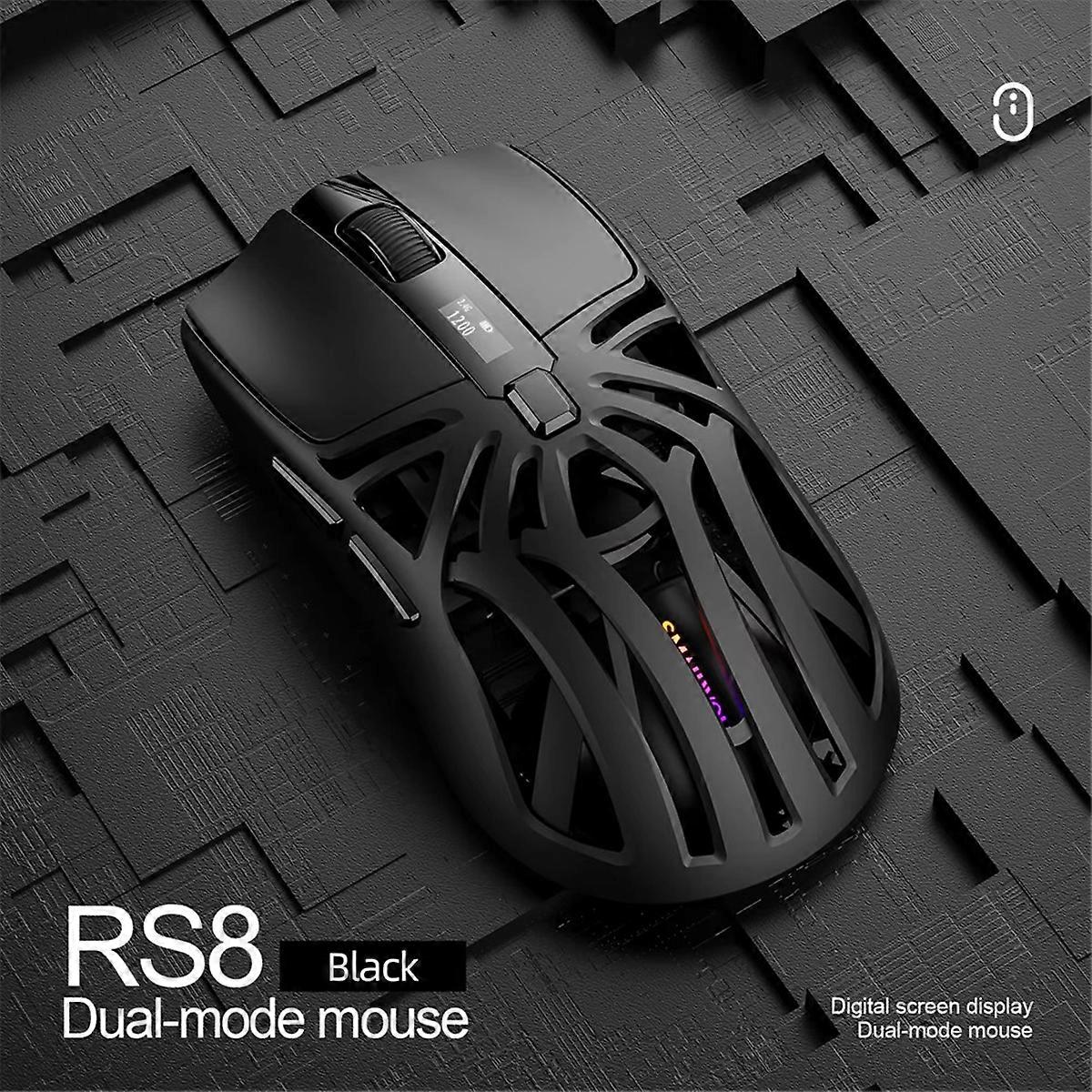 RS8 Bluetooth Mouse, 10000dpi, Three-Mode Connection, Macro Gaming ...