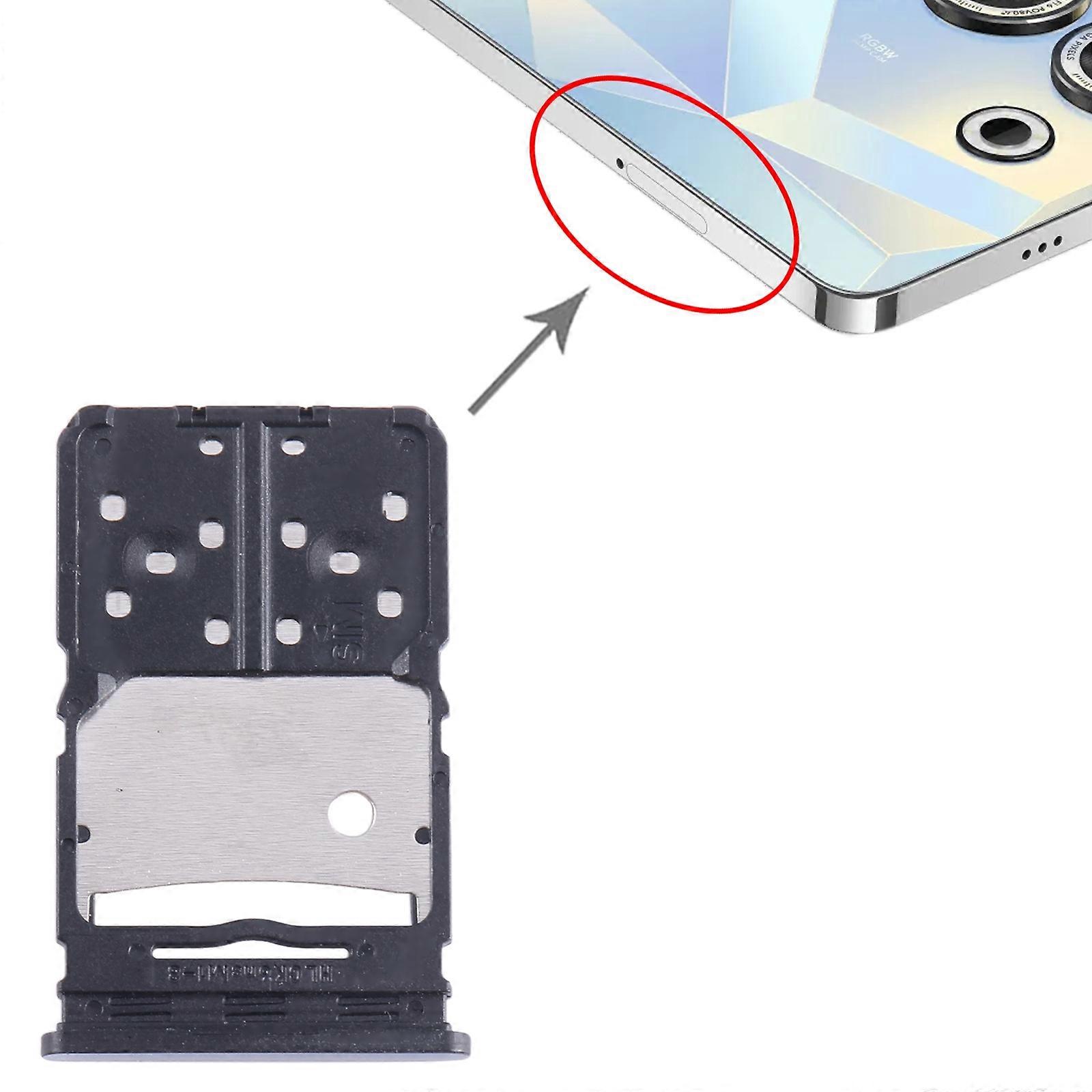 For Tecno Camon 20 SIM Card Tray + Micro SD Card Tray | Fruugo UK