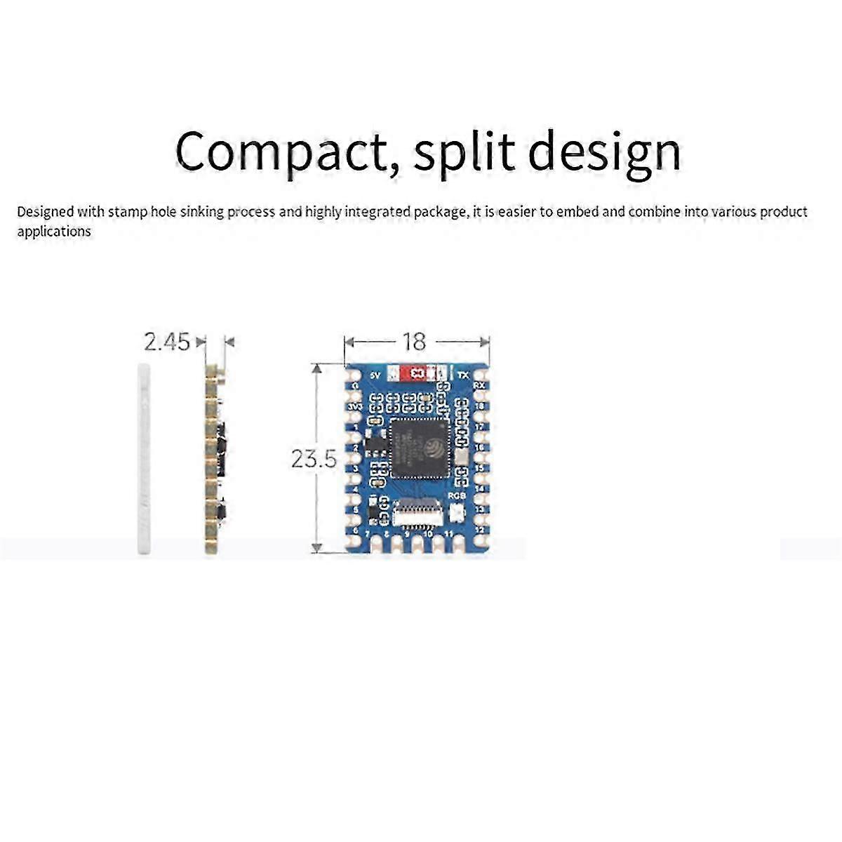 ESP32-S3-Tiny Development Board Bluetooth LE+2.4 GHz Wi-Fi Based on ESP32-S3FH4R2 ESP32-S3 Mini ...