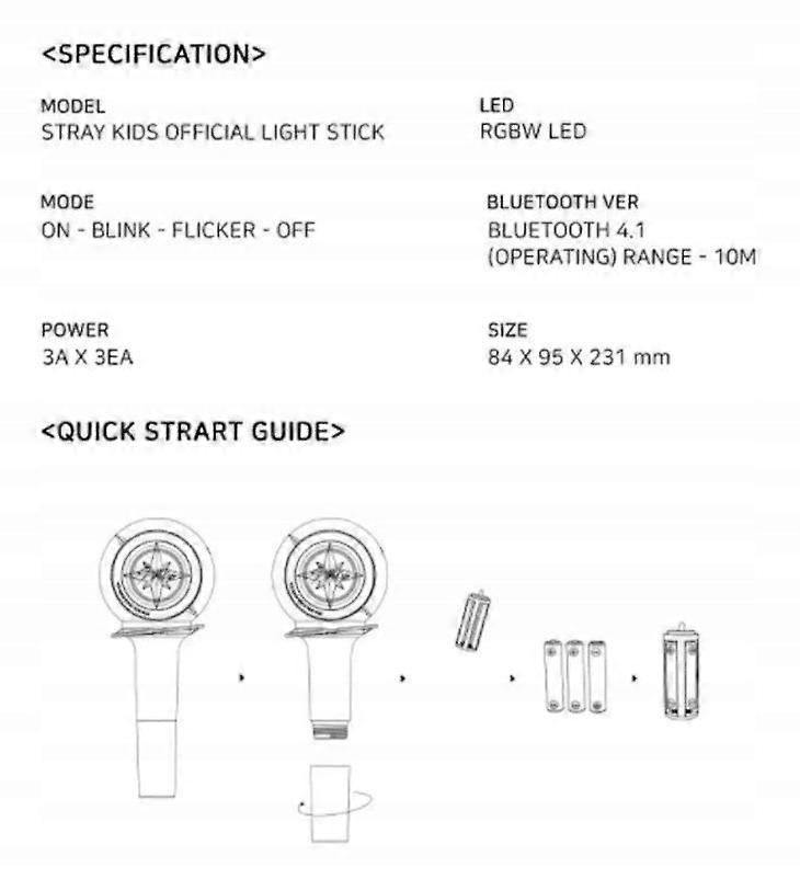 Stray Kids Lightstick Support Bluetooth Connection | Fruugo SE