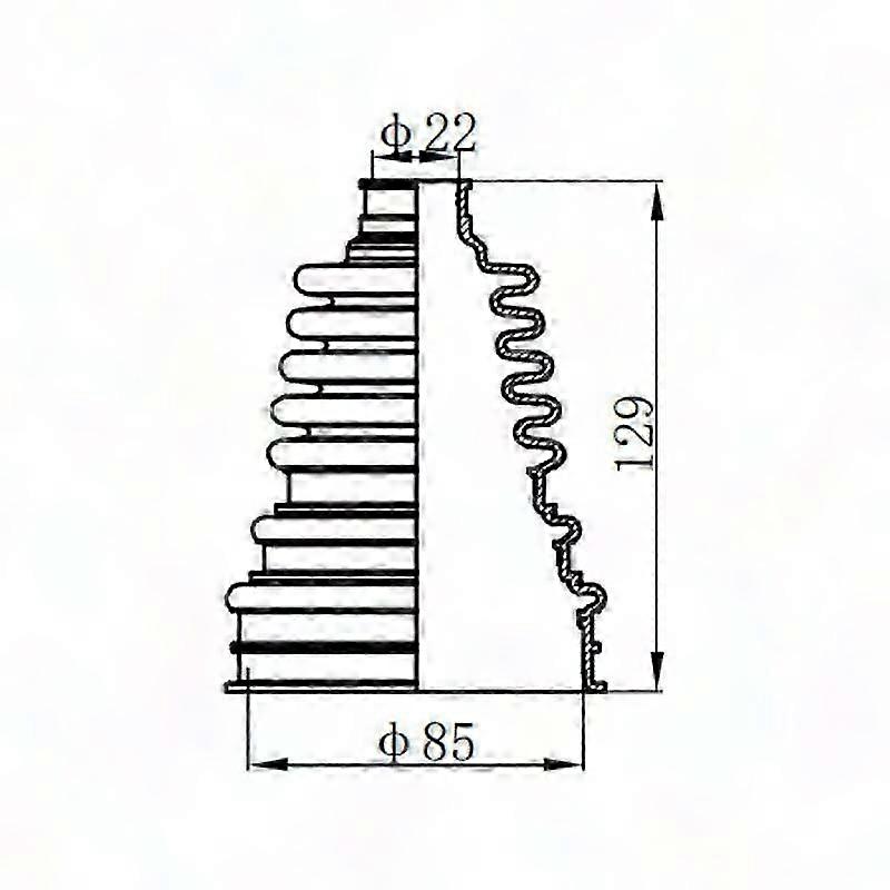 Universal Split CV Boot Kit for Driveshaft - Stretchy Rubber Outer ...