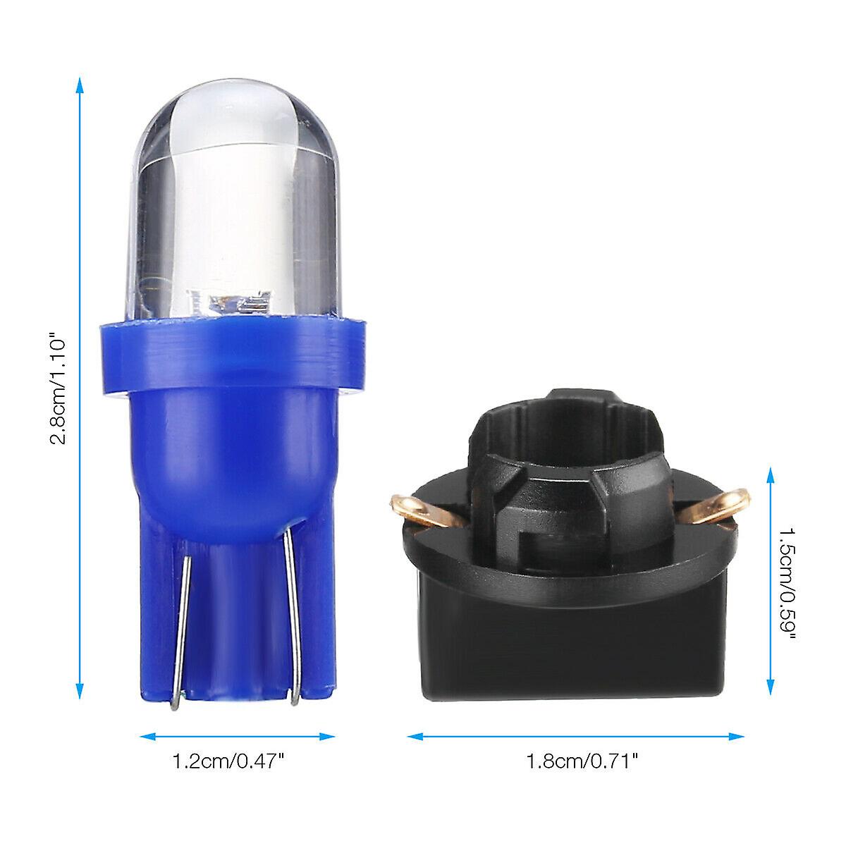 10x Blue T10 194 Led Bulbs For Instrument Gauge Cluster Dash Light W ...