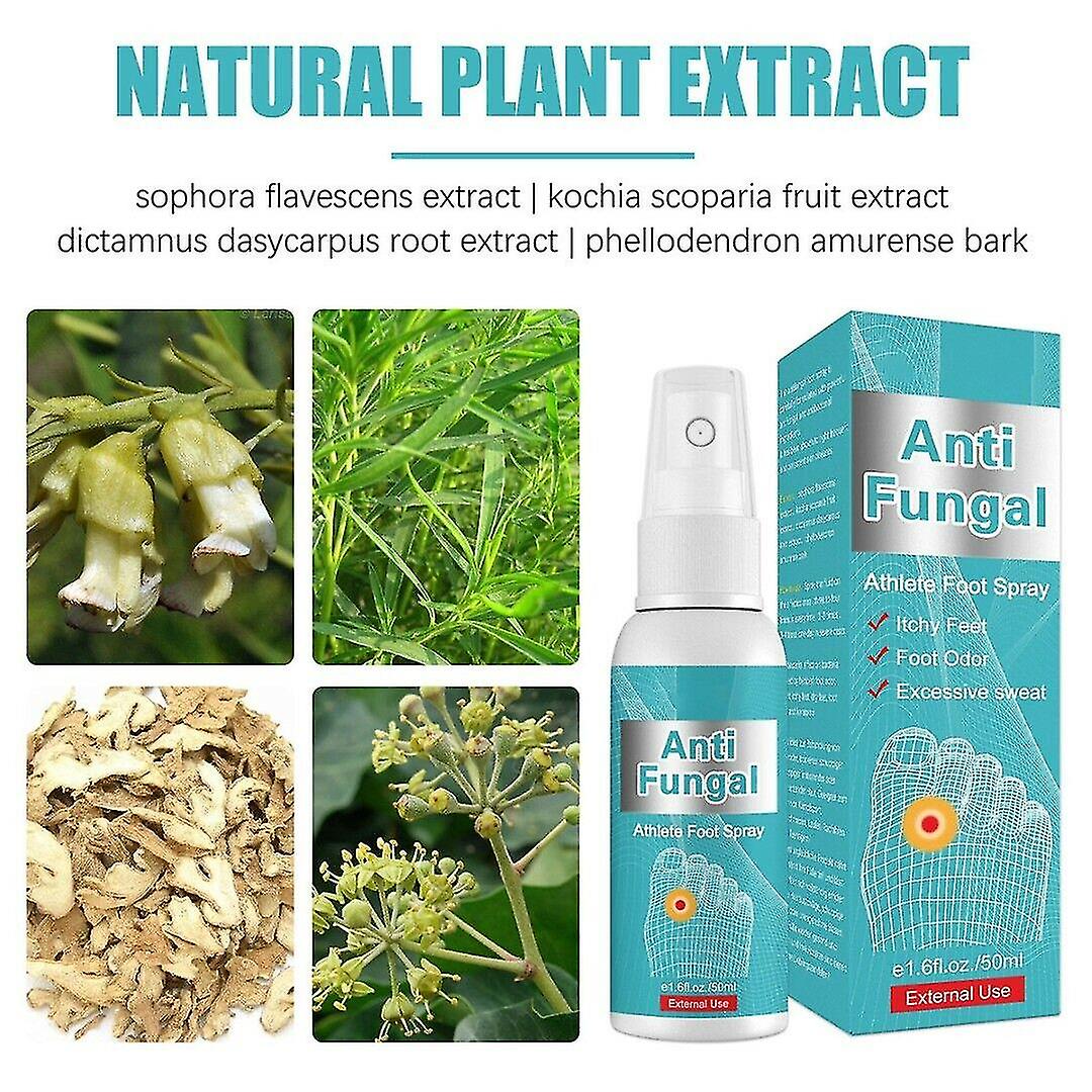 50ml Herbal Fungus Combat Feet Spray Anti Fungal Infections Athlete's ...