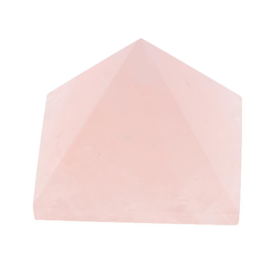 7xNatural Crystal Pyramid Ornaments Rock Crystal Quartz DIY Decor Pink ...