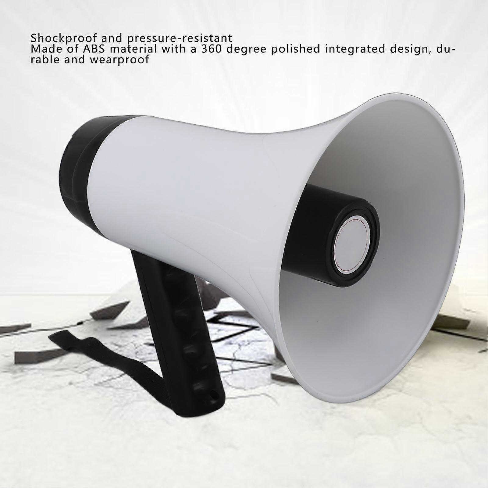 Portable Megaphone Bullhorn 30W Power Megaphone Speaker 300S Recording ...