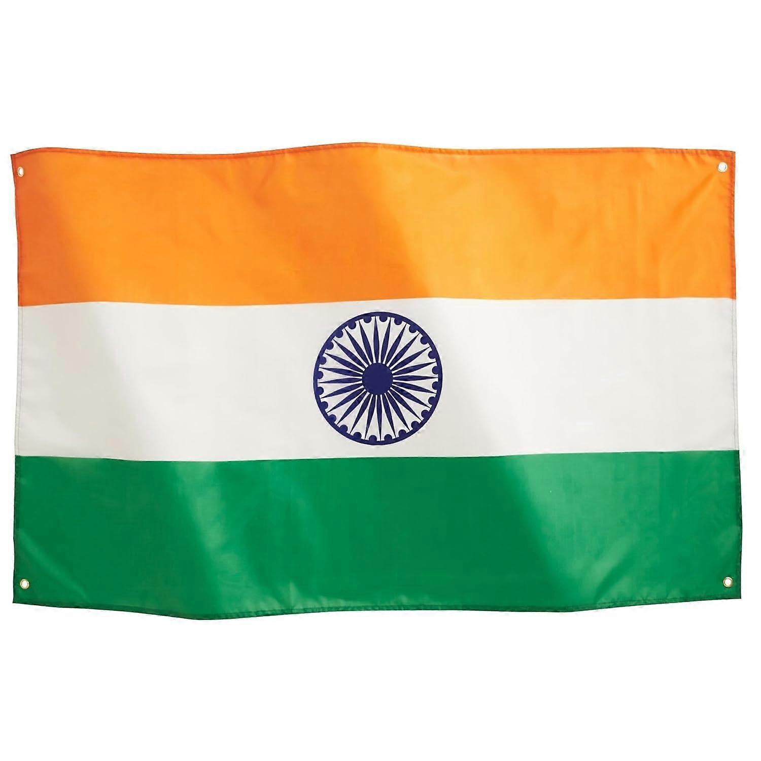 India National Flag Indian Tricolour, Ashoka Chakra,Brass Eyelet in ...