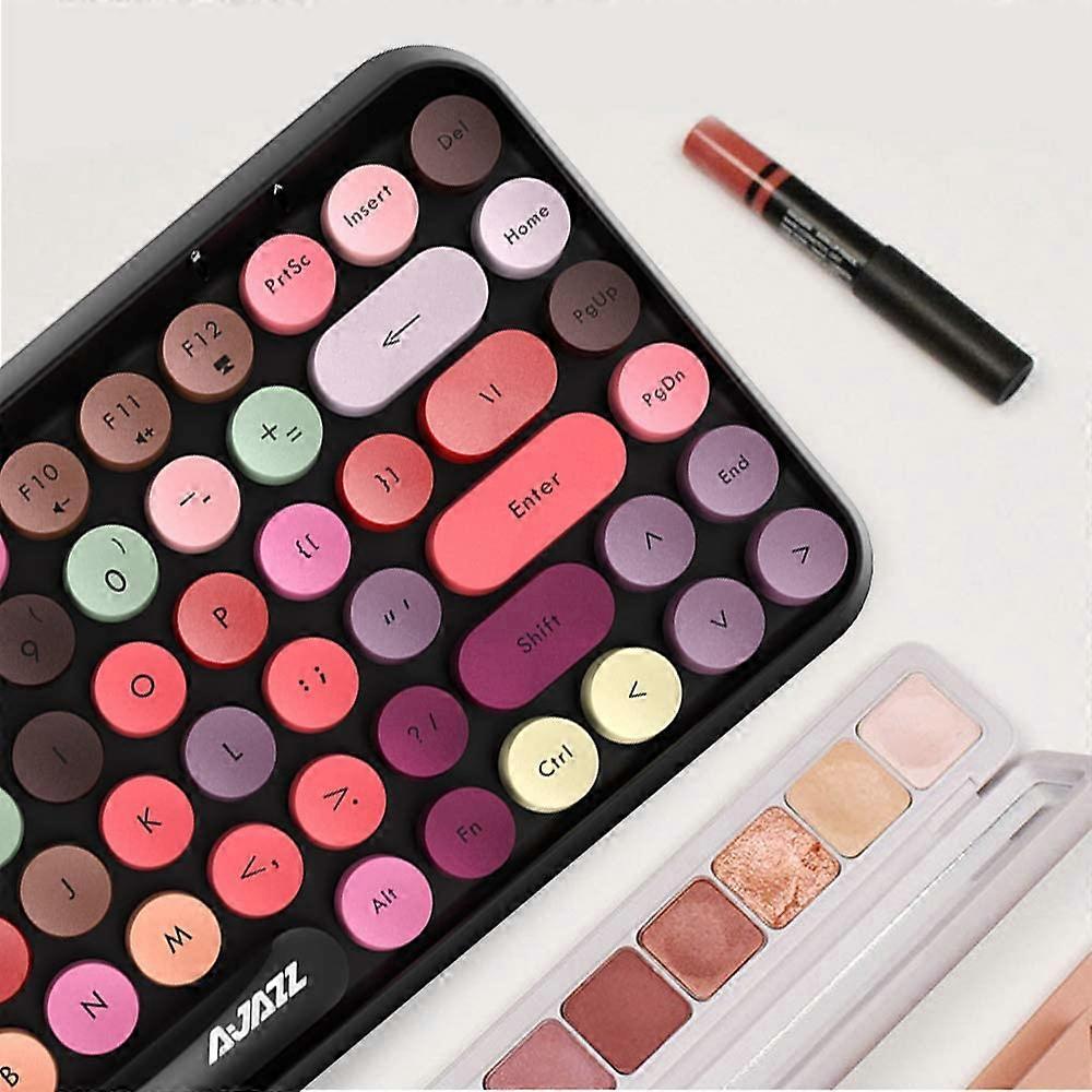 FELiCON 308i Retro Wireless Keyboard Bluetooth Silent Cute Computer ...