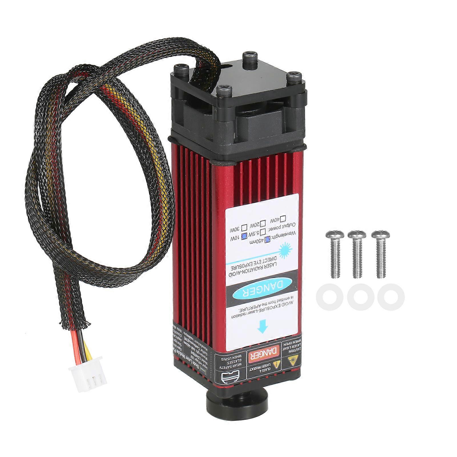 450nm 80W Laser Module Fixed Focal Length Laser Engraving Head High ...