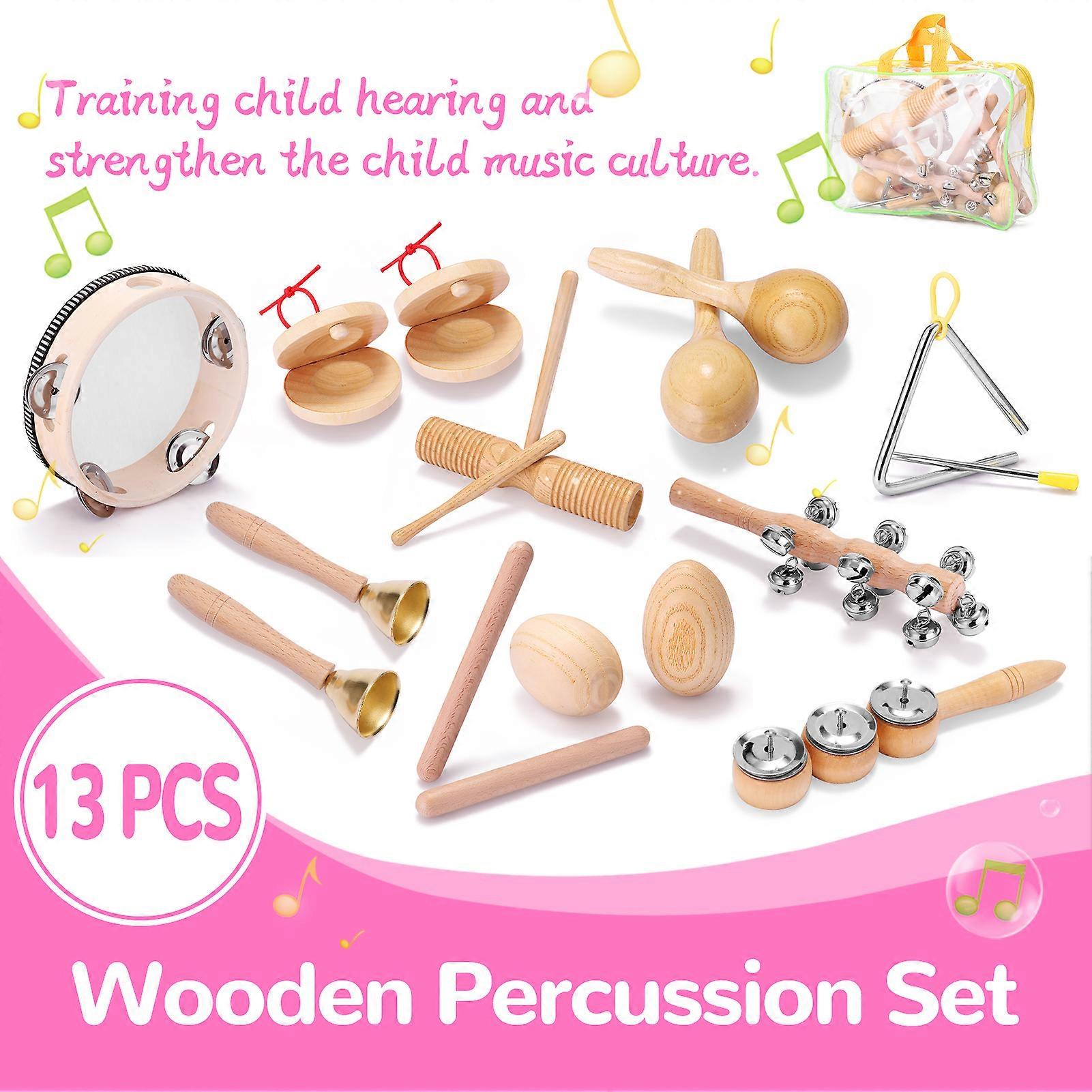 11pcs Children Hand Percussion Instruments Kit Portable Kids Music ...