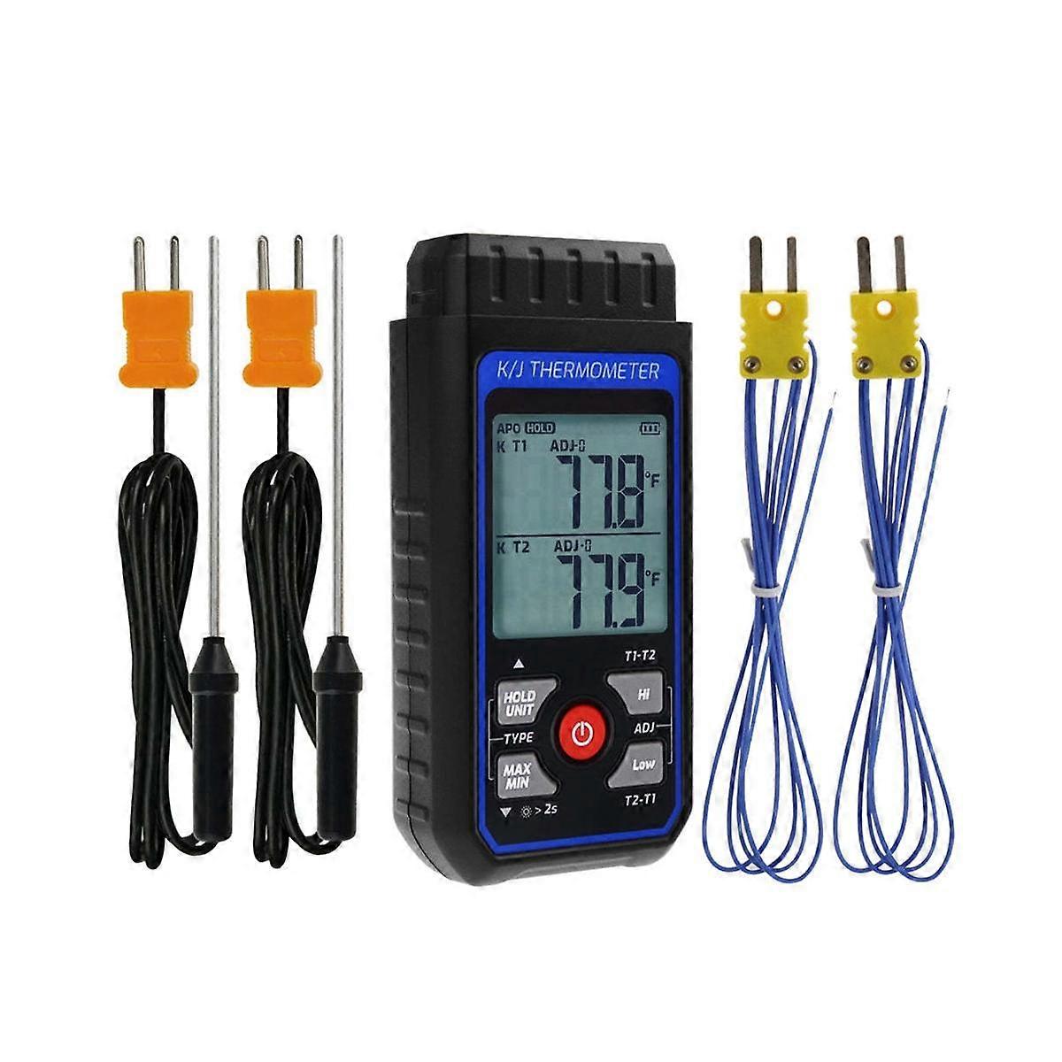 Thermocouple Thermometer Digital K Type Thermometer with 4 ...