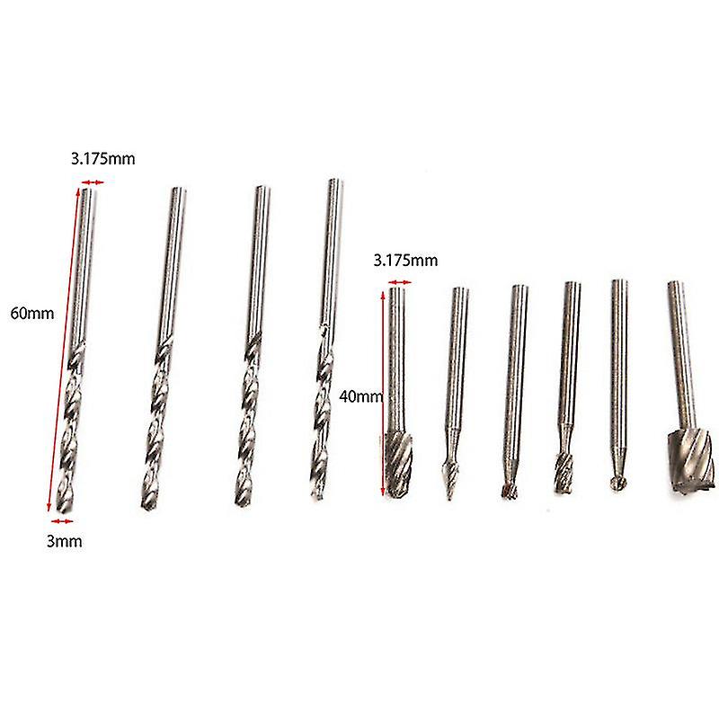 Dremel Engraving Hss Routing Router Drill Bit Kit Cutting Multi Tool ...