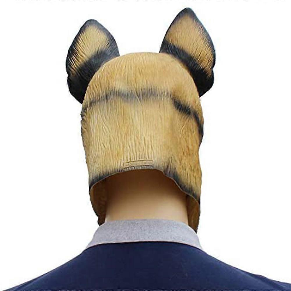 Animal Mask German Shepherd Latex Dog HeadFull Face Adult Mask Fancy ...