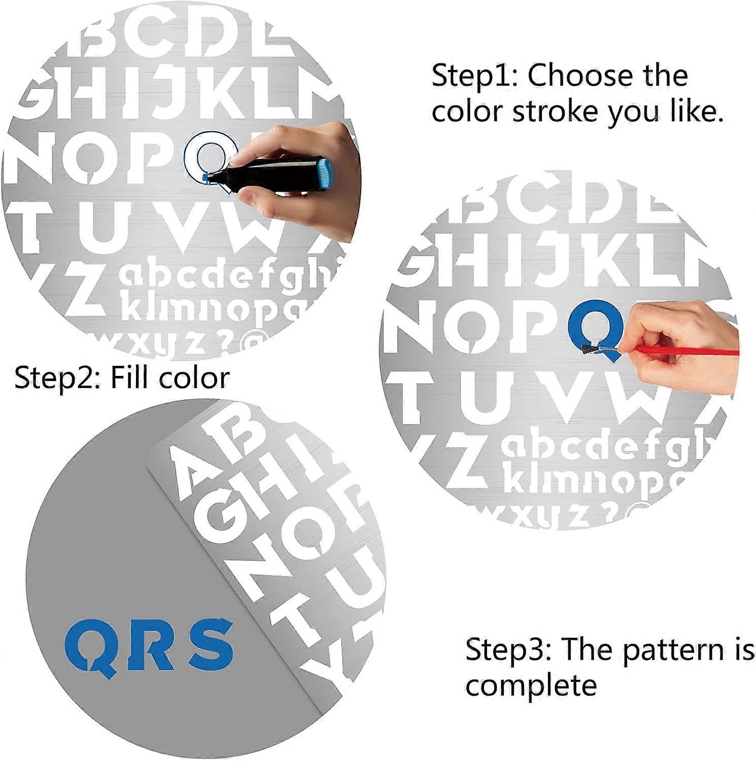 6,3 palcová kovová písmena šablona z nerezové oceli písmo abeceda symbol malování šablony číslo ...