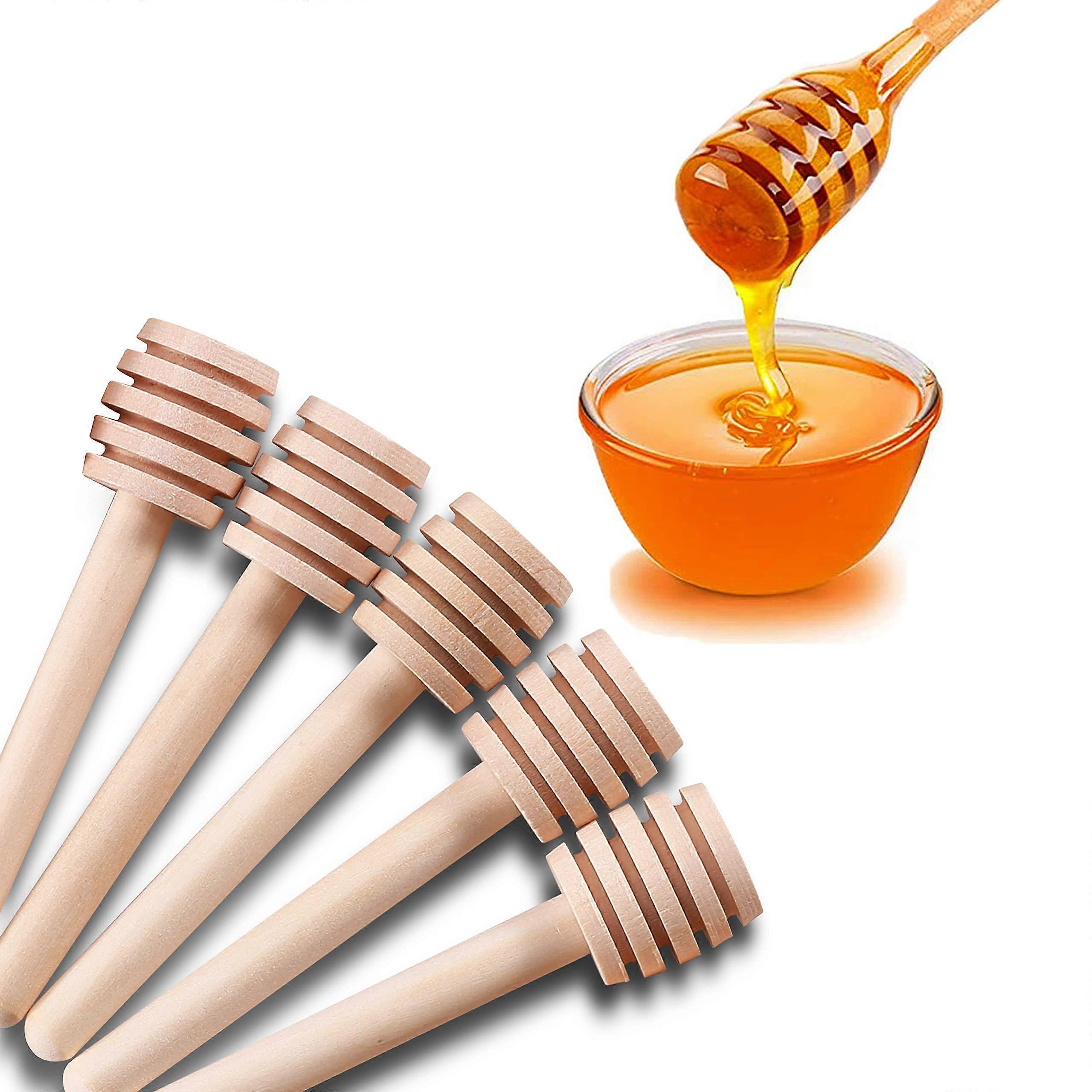 24 Pcs Honey Dipper Sticks, 3 inch Mini Wooden Honeycomb Stick, Small Honey Spoons Stirrer Stick ...
