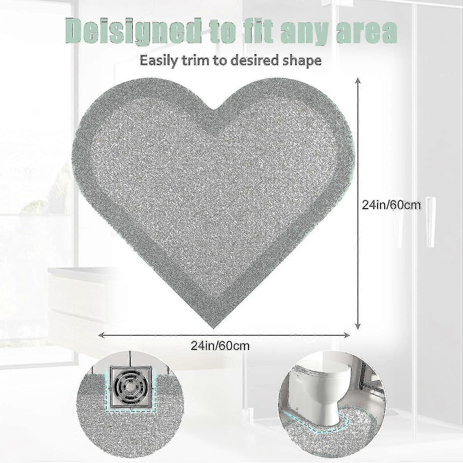 Corner Shower Mat 60 X 60 Cm Non Slip Bath Mat For Bathroom Wet Area ...