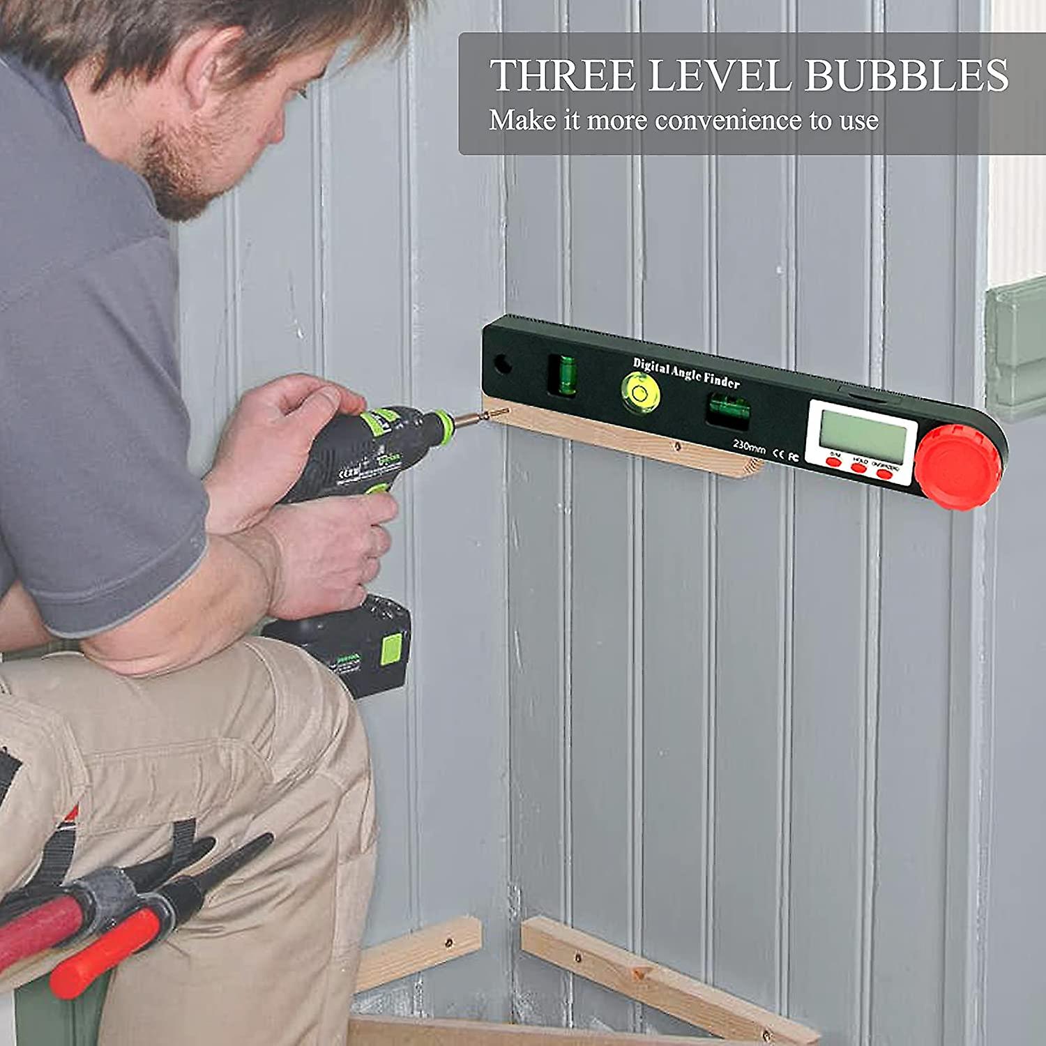 Digital Angle Ruler Protractor Spirit Level Ruler Digital Goniometer ...