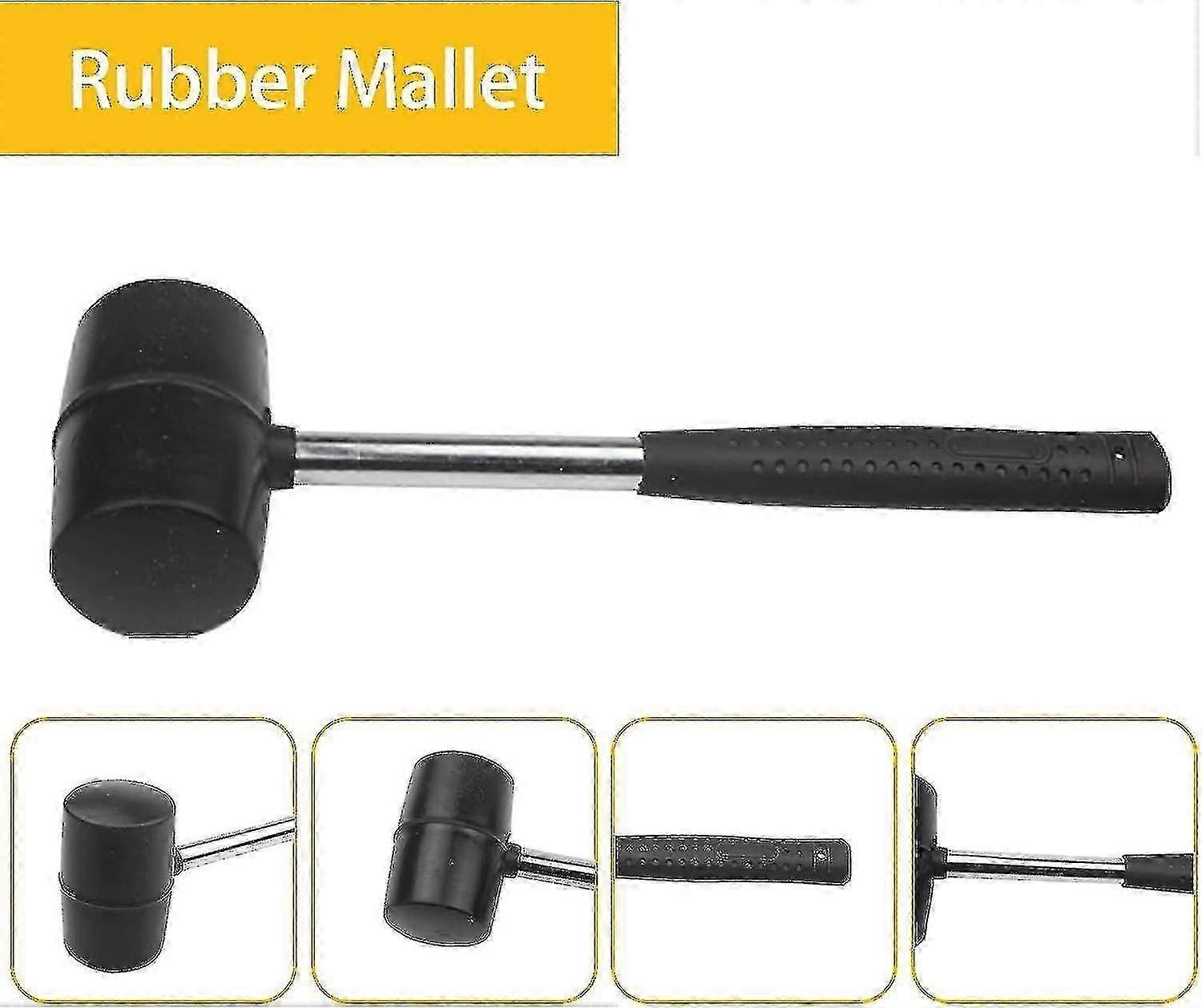 Window Glazing Tool Kit, Multi-functions Rubber Hammer, Knife Chisel, Window Roller, Plastic ...