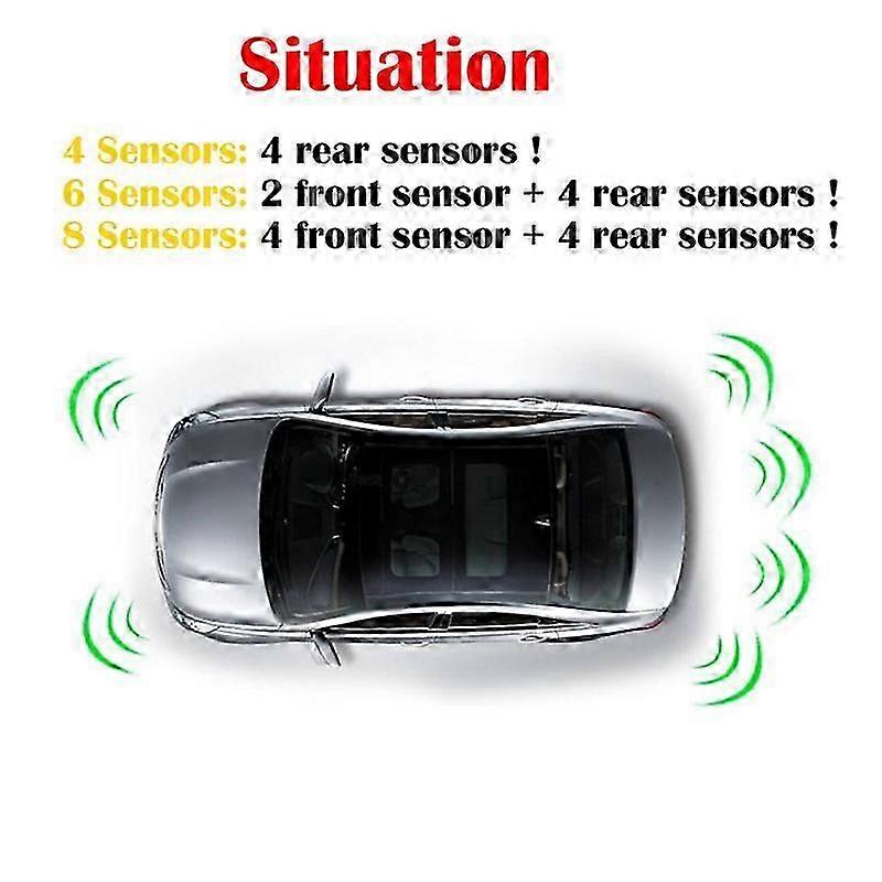 Multiple Radar Parking Sensor Kit Backlight Parktronic Led Display ...