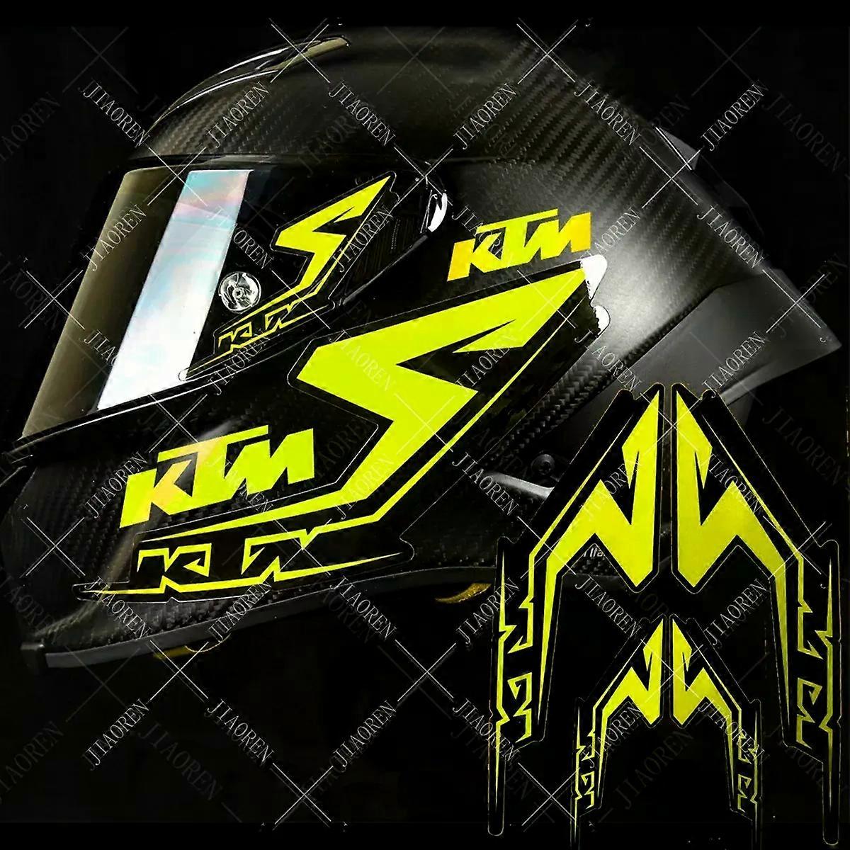 Racing Ktm Helmet Stickers Decal Logo For Exc 250 300 350 450 Duke 200 ...