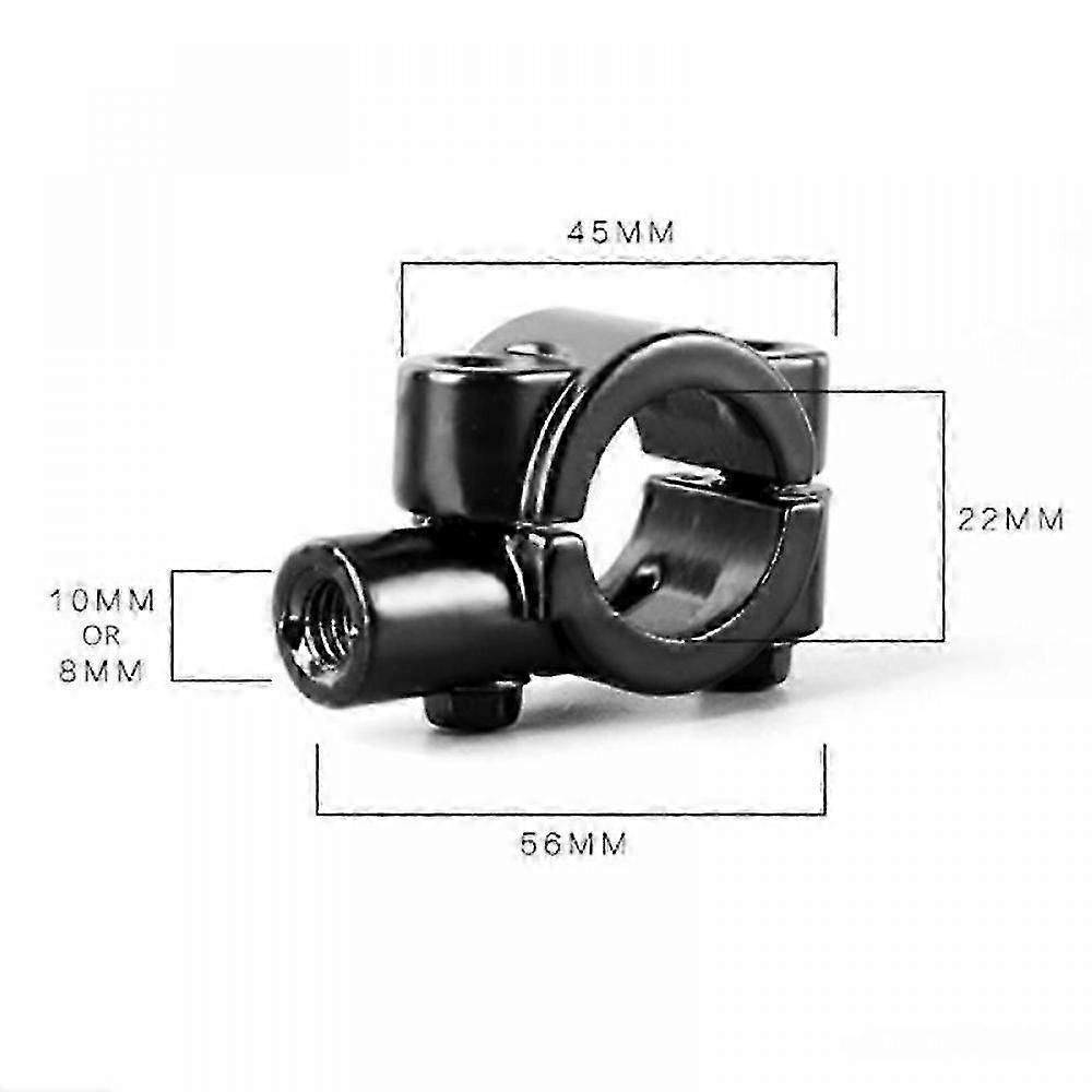 2pcs Motorcycle Handlebar Mirror Bracket, Universal 7/8" Handlebar ...