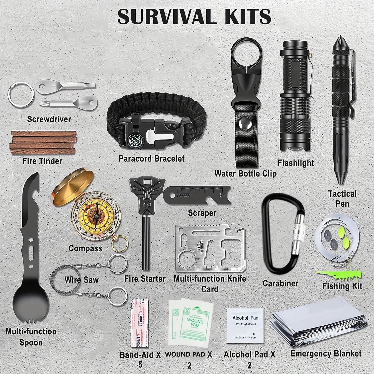 40-in-1 Survival Kit: The Perfect Outdoor Gift For Dad Husband ...