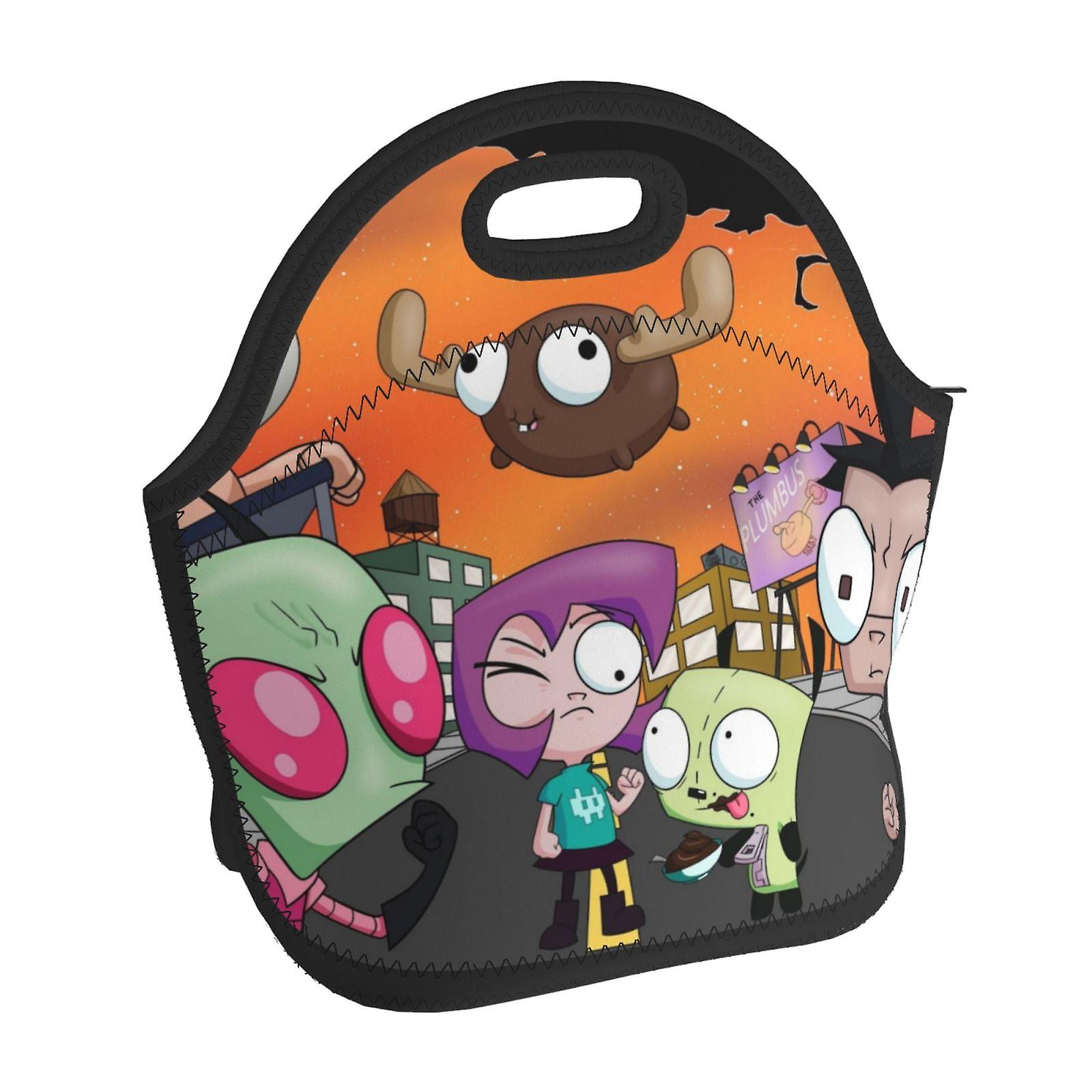Dib Invader Zim Gaz Gir Reusable Lunch Bag Portable Insulated Lunchbag ...