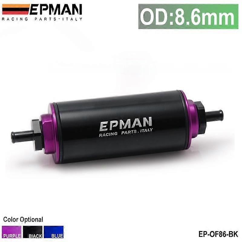 Universal 100 Micron 8.6MM Aluminum High Flow Fuel Inline Petrol Filter ...