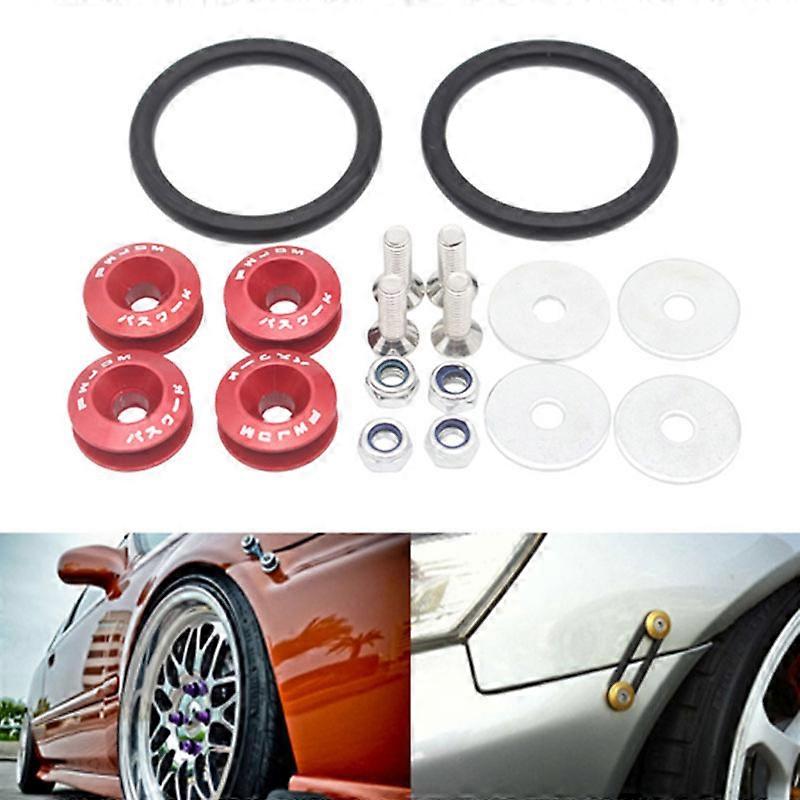 Aluminum Universal JDM Quick Release Fasteners Bumper Fender Washers ...