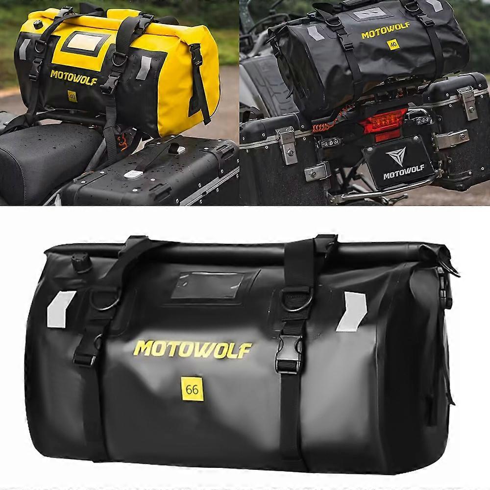 Motorcycle Waterproof Tail Bag Travel Outdoor Dry Luggage Roll Pack Bag ...