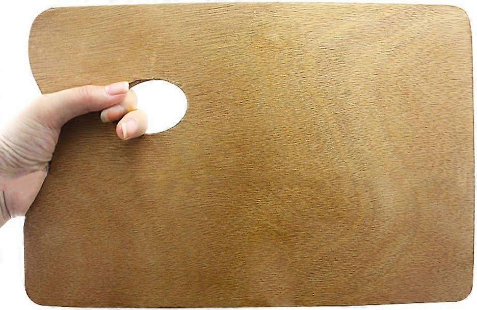 Wooden Paint Palette Square Oil Painting Palette with Thumb Hole for ...