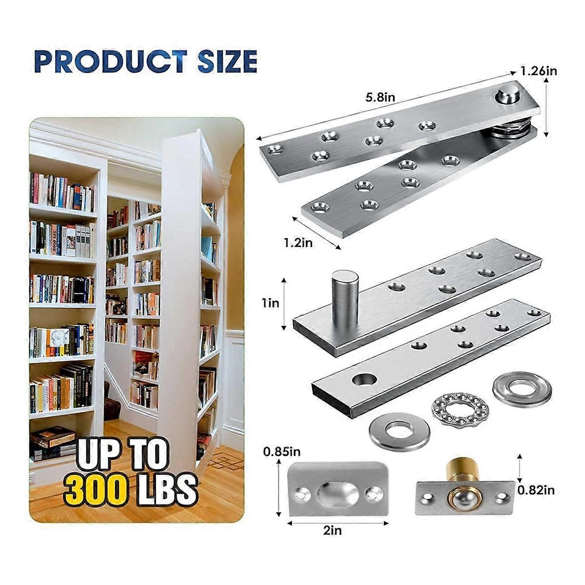 Door Pivot Hinge, Invisible Pivot Hinge System with Goal Kick Hardware ...